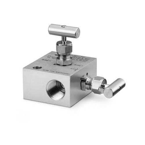 Swagelok SS-V2BF8 Stainless Steel 2-Valve Instrument Manifold - IMS Supply