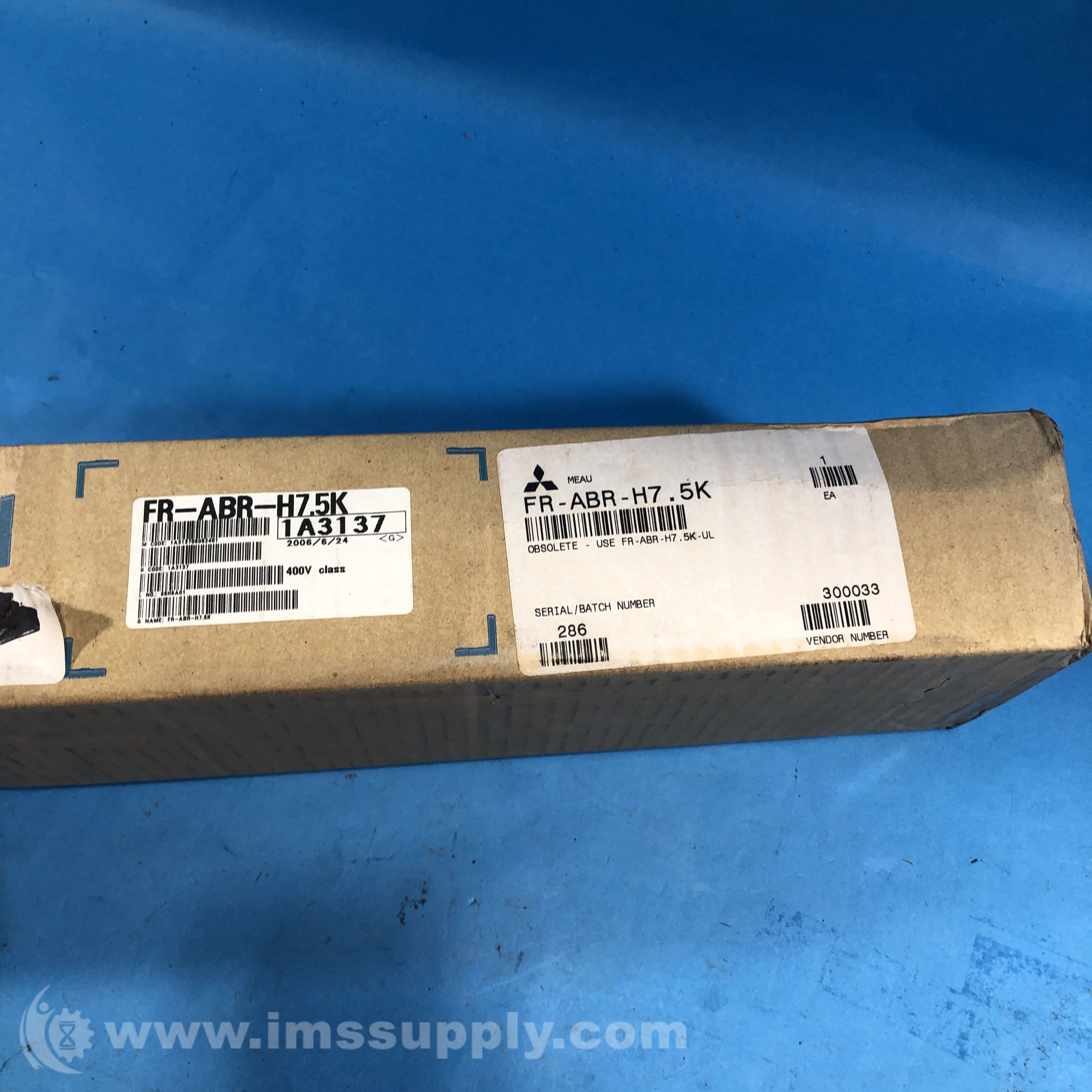Mitsubishi FR-ABR-H7.5K High-duty Brake Resistor - IMS Supply