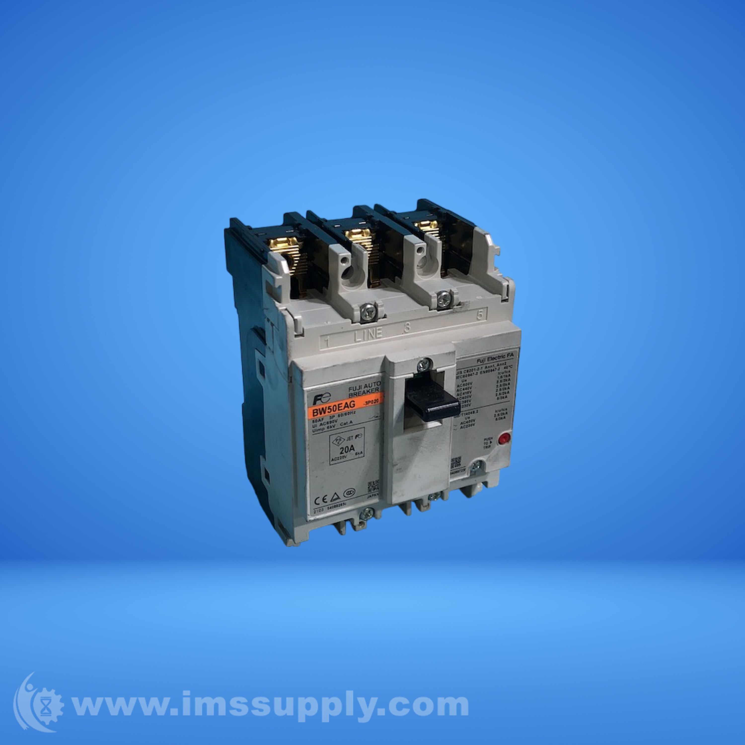 Fuji Electric BW50EAG-3P020 Auto Circuit Breaker - IMS Supply