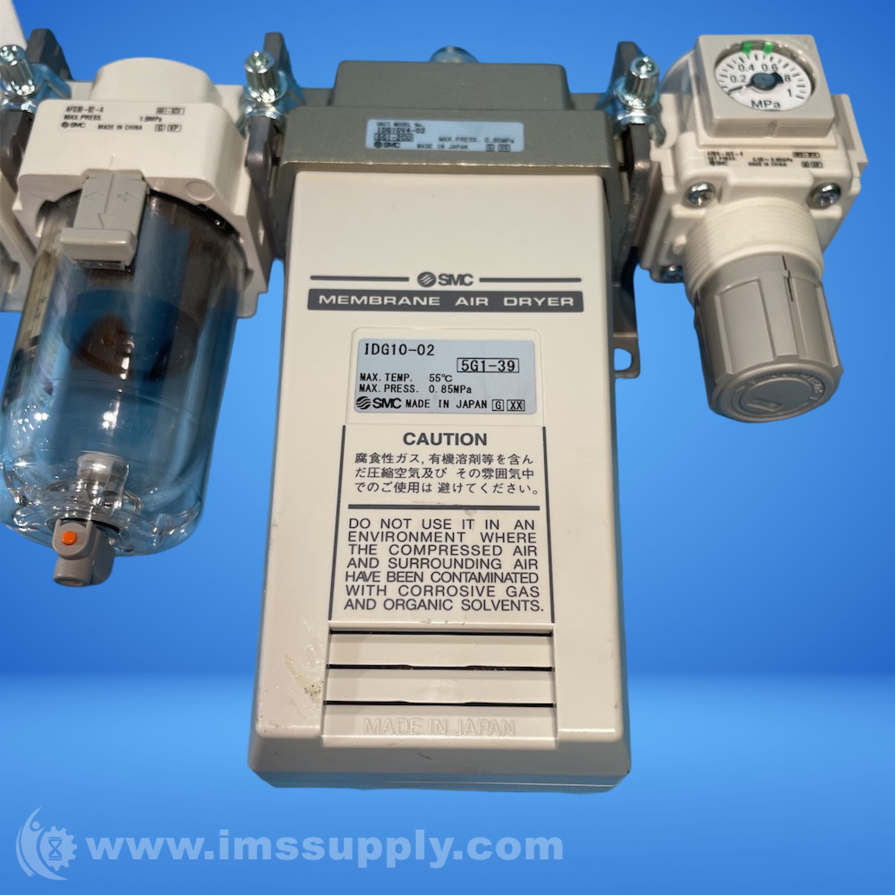 SMC IDG10V4-02 Membrane Air Dryer Filter Unit - IMS Supply