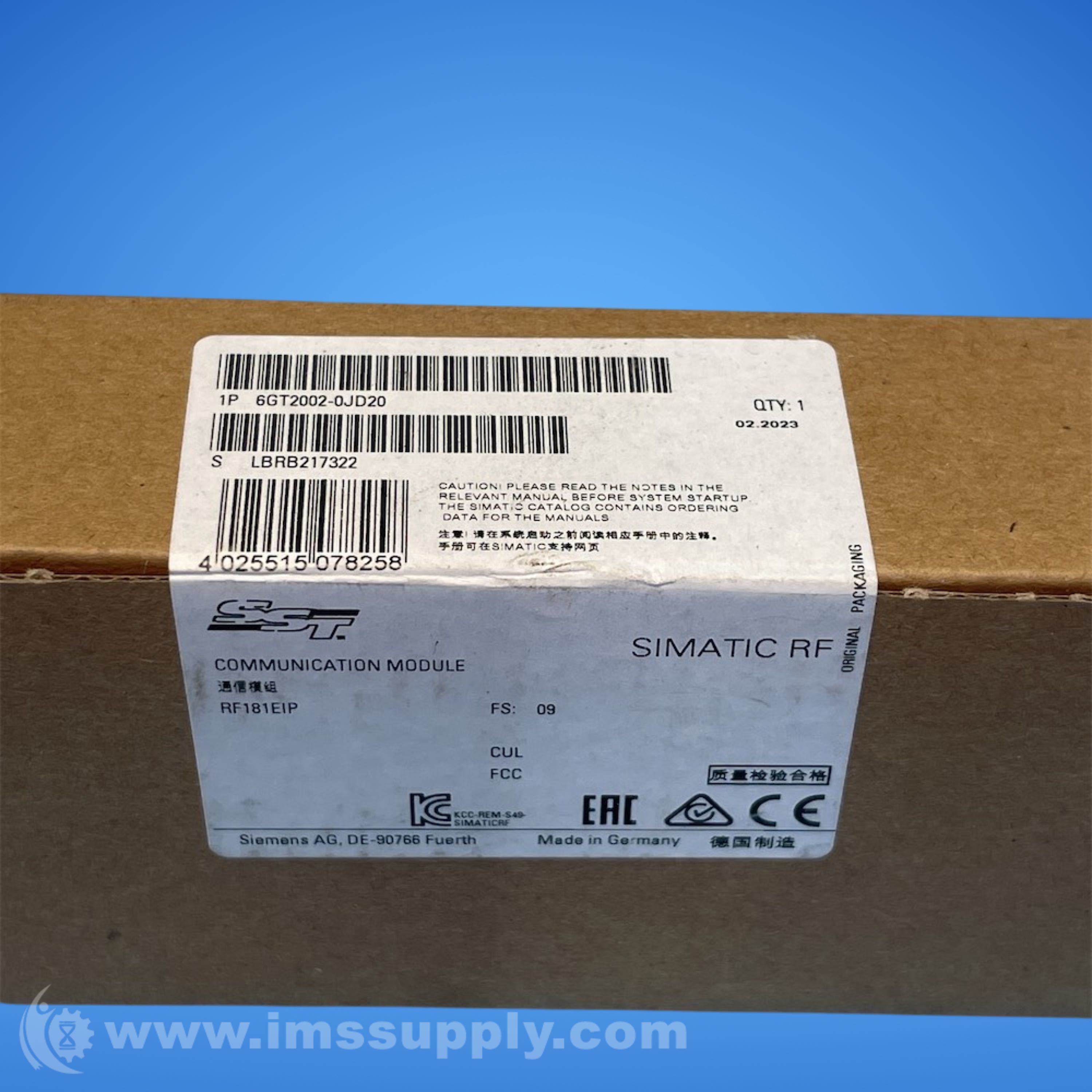 Sst RF181EIP RFID Communication Module - IMS Supply