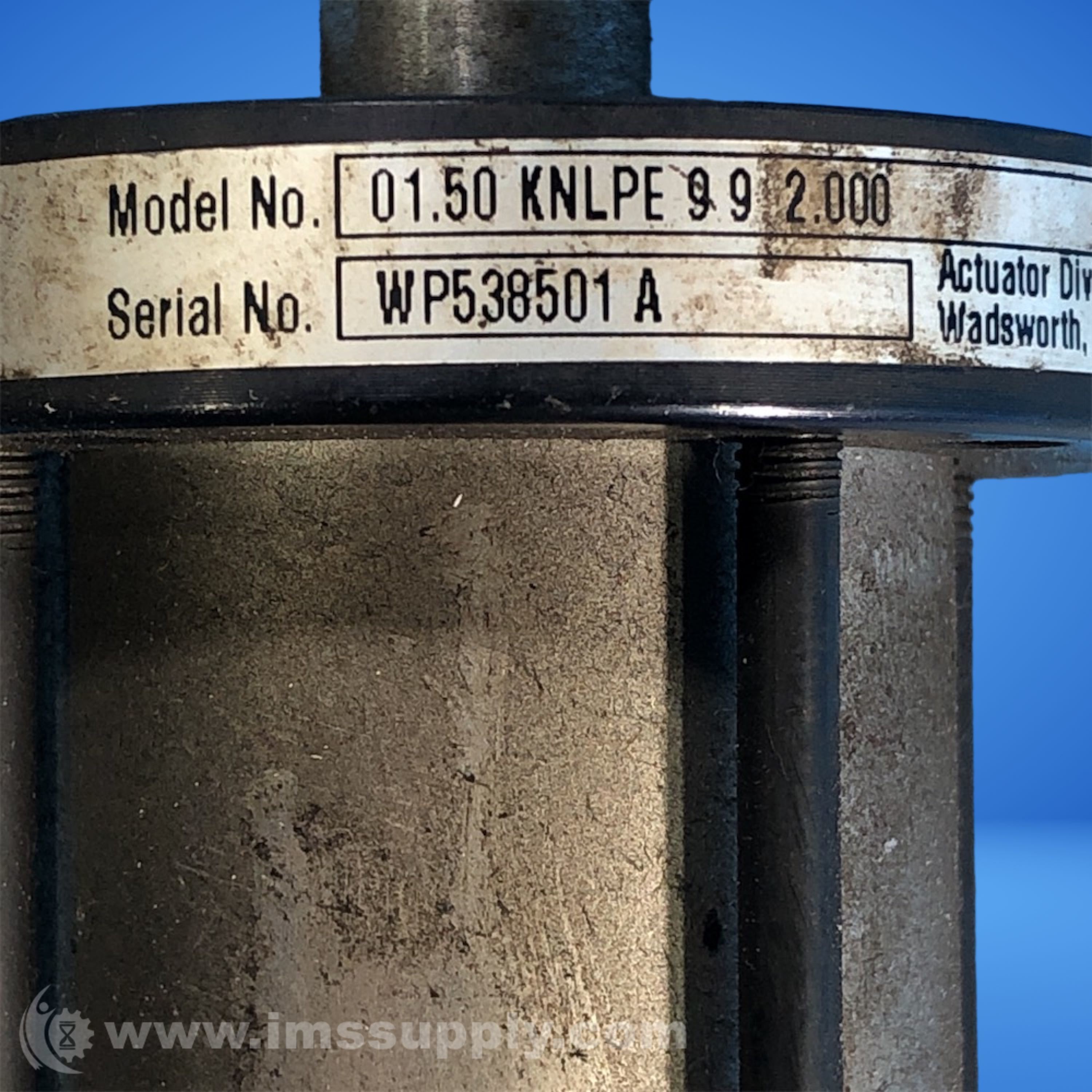 Parker Cylinder Division 01.50 KNLPE 99 2.000 Pneumatic Cylinder - IMS ...