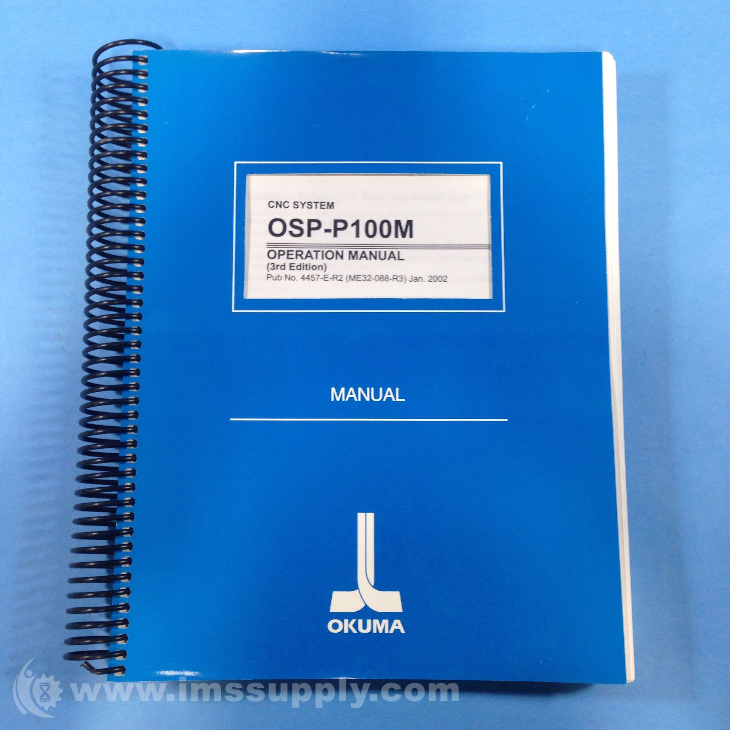 Okuma OSP-P100M Operation Manual - IMS Supply
