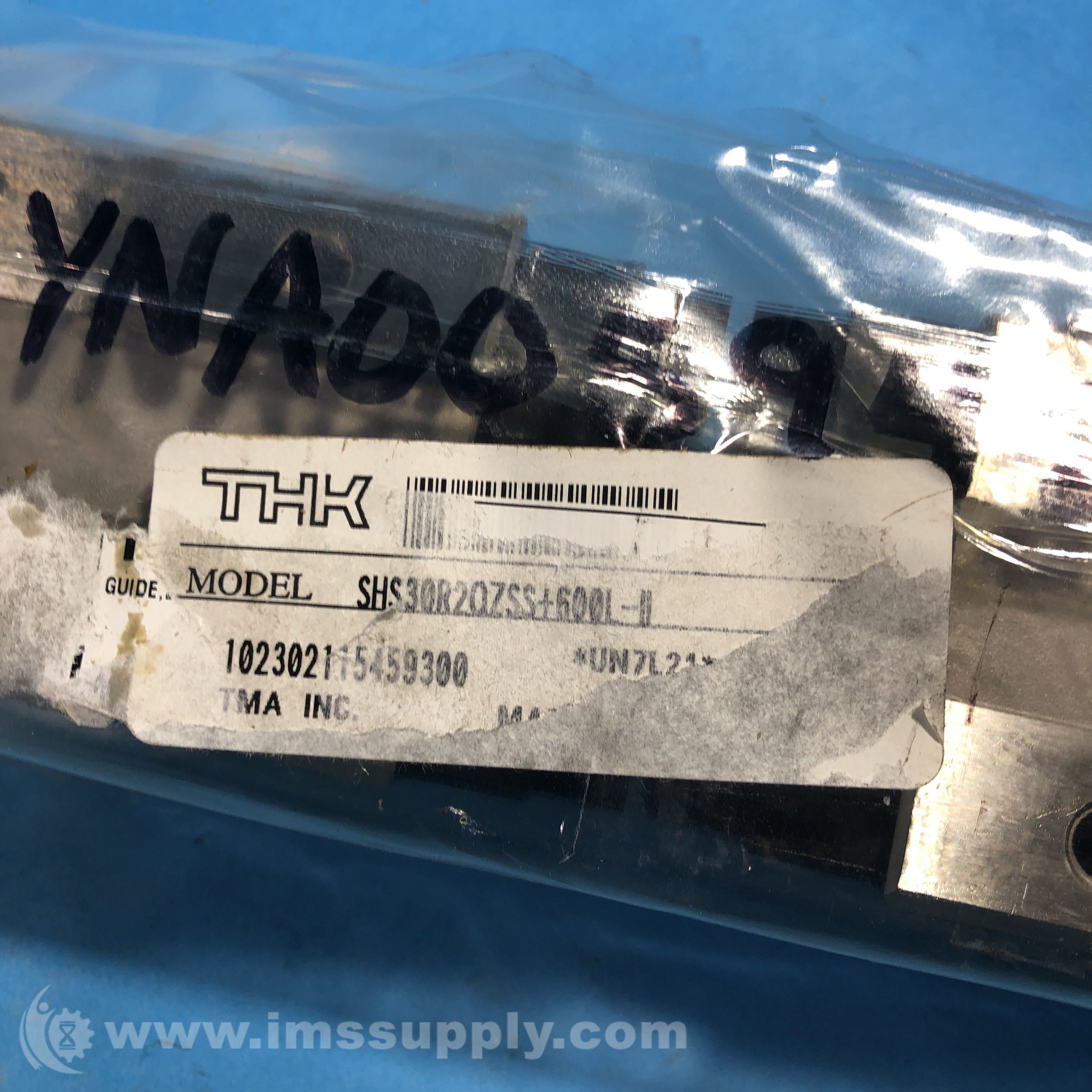 THK SHS30R2QZSS+600L-II Linear Guide Rail and 2 Bearing Blocks - IMS Supply