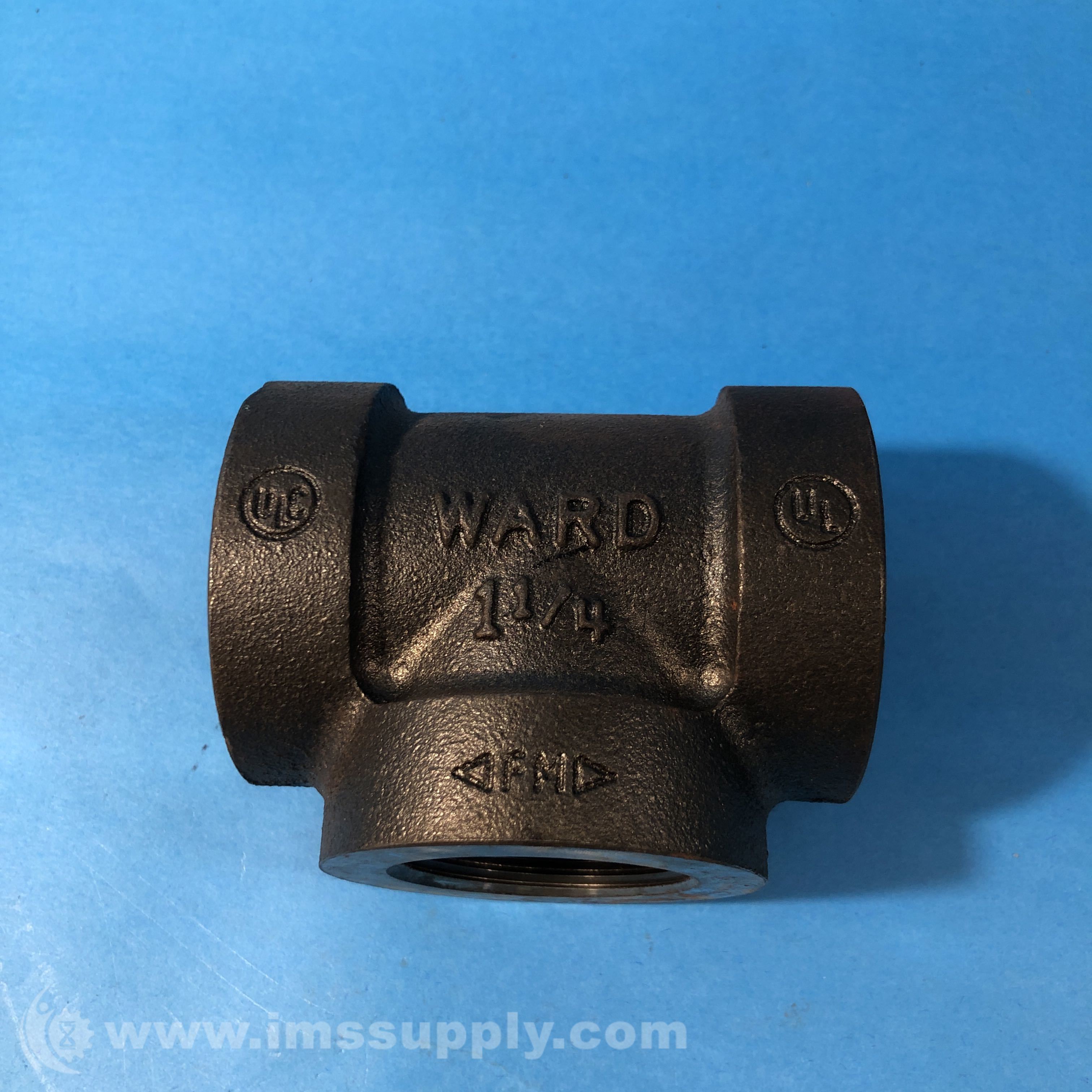 Ward Tee, Brass, 1 1/4 in x 1 1/4 in x 1 1/4 in Fitting Pipe Size - IMS ...