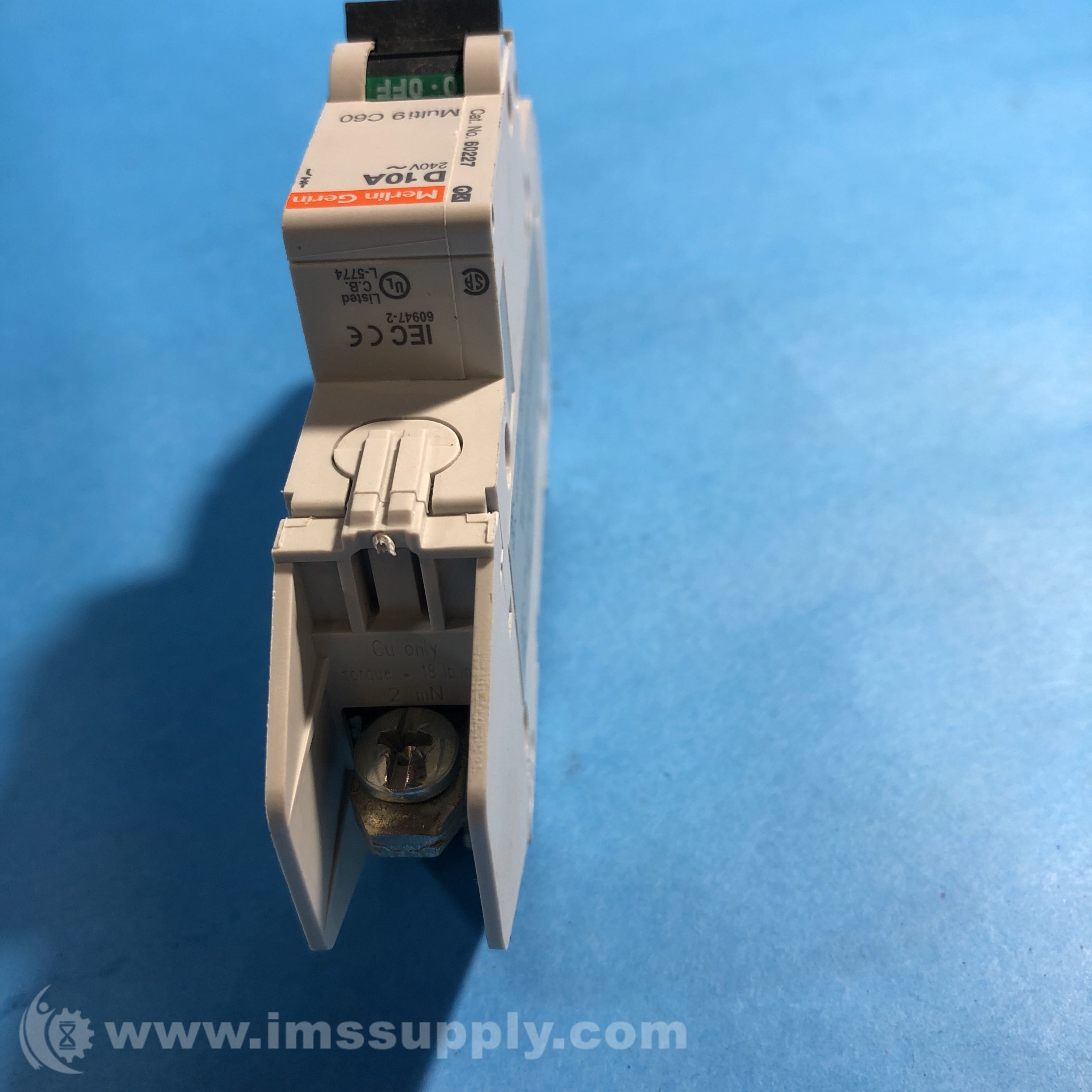 Square D 60227 MULTI 9 C60 Miniature Circuit Breaker 1-Pole, 10A, - IMS Supply