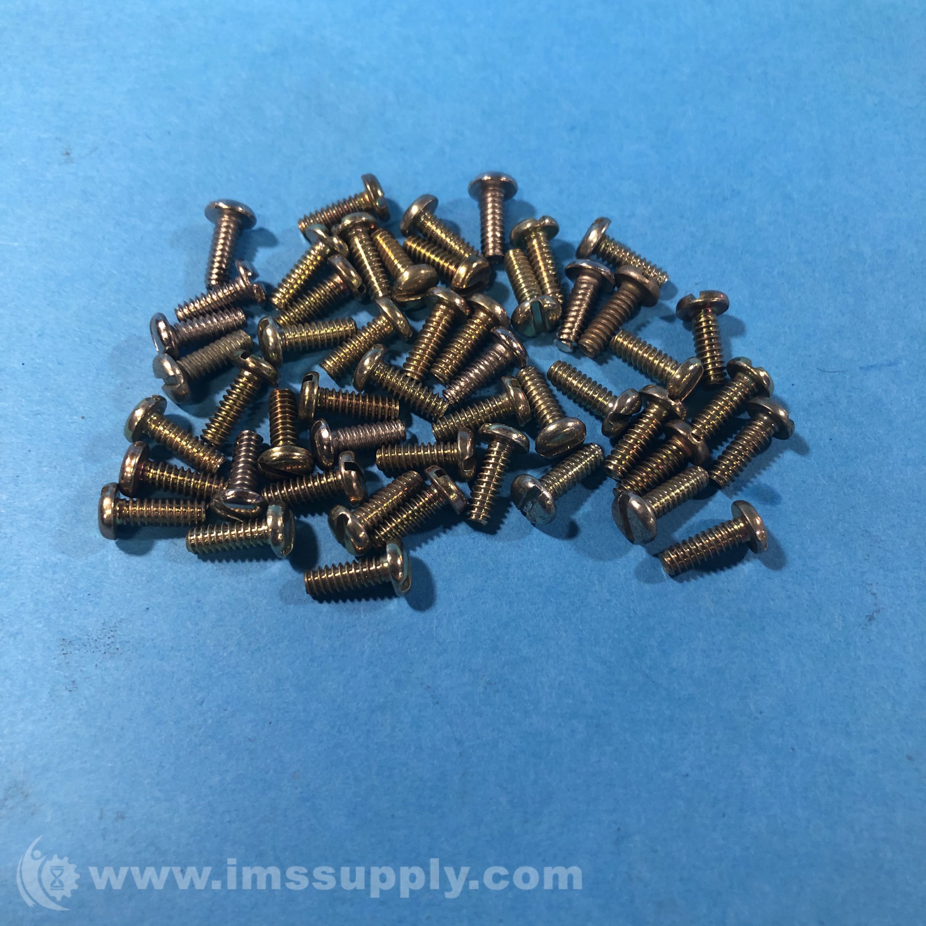 Set of 50 Stainless Steel Pan Head Slotted Screws - IMS Supply