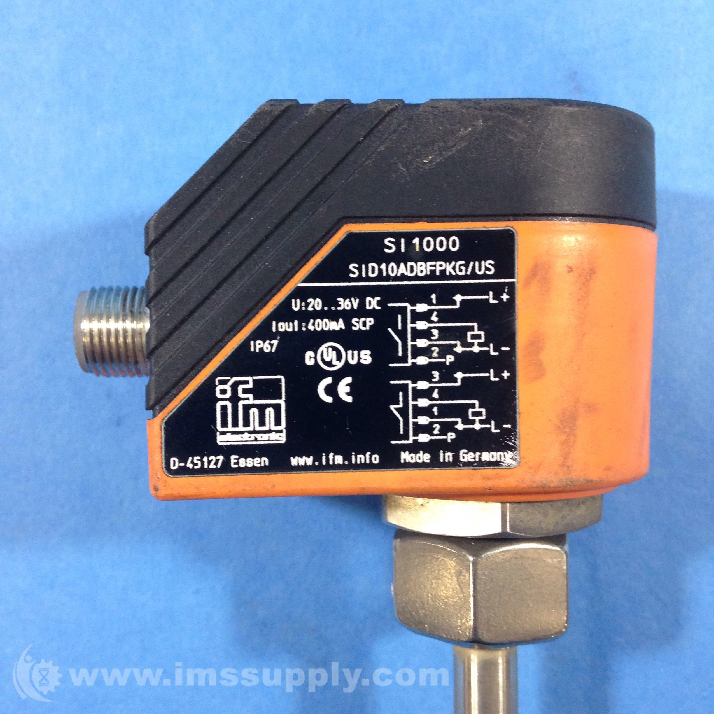 IFM SID10ADBFPKG/US SI1000 Flow Monitor 20-36VDC 10 LED - IMS Supply