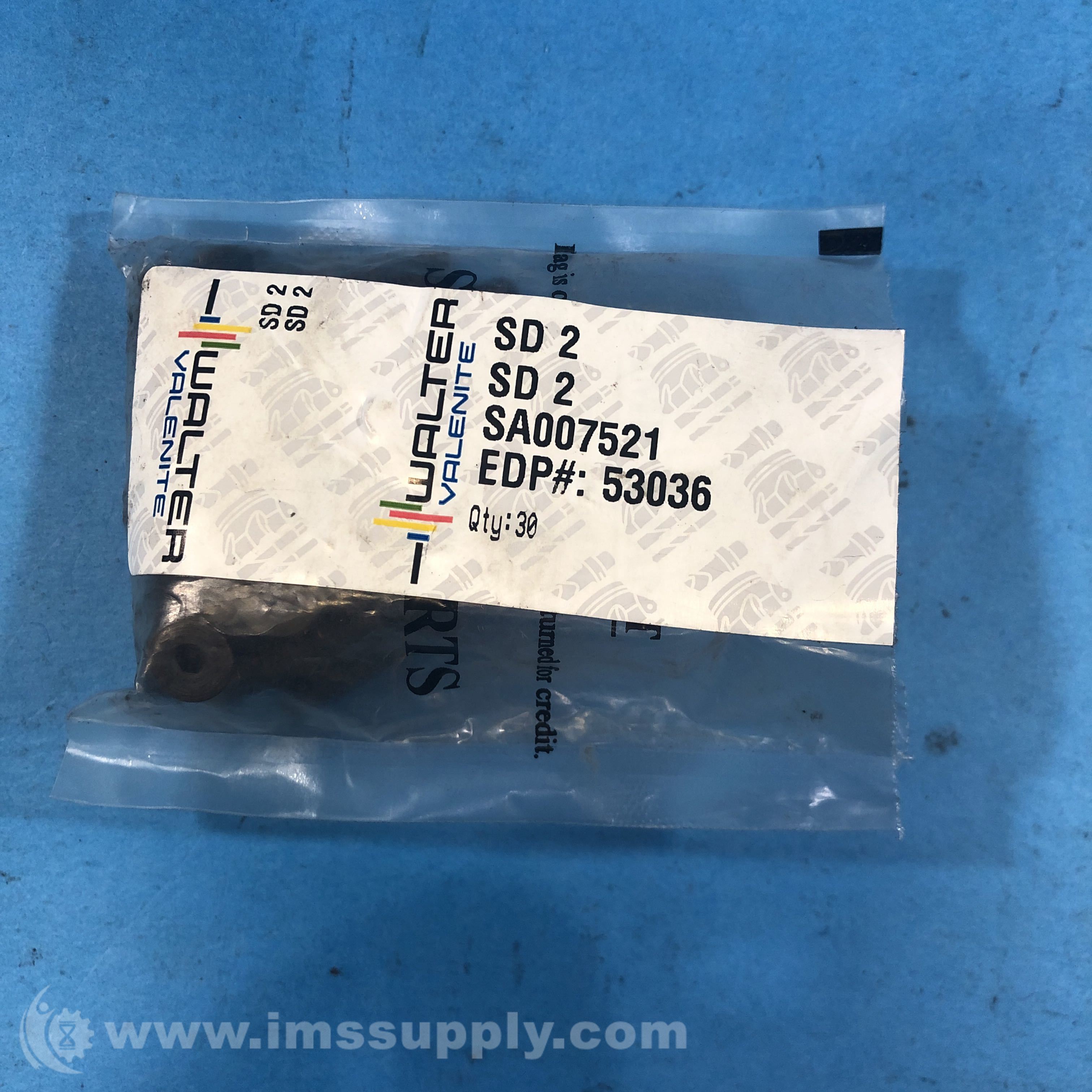 Walter-Valenite 53036 Bag of 30 Flat Head Screw - IMS Supply