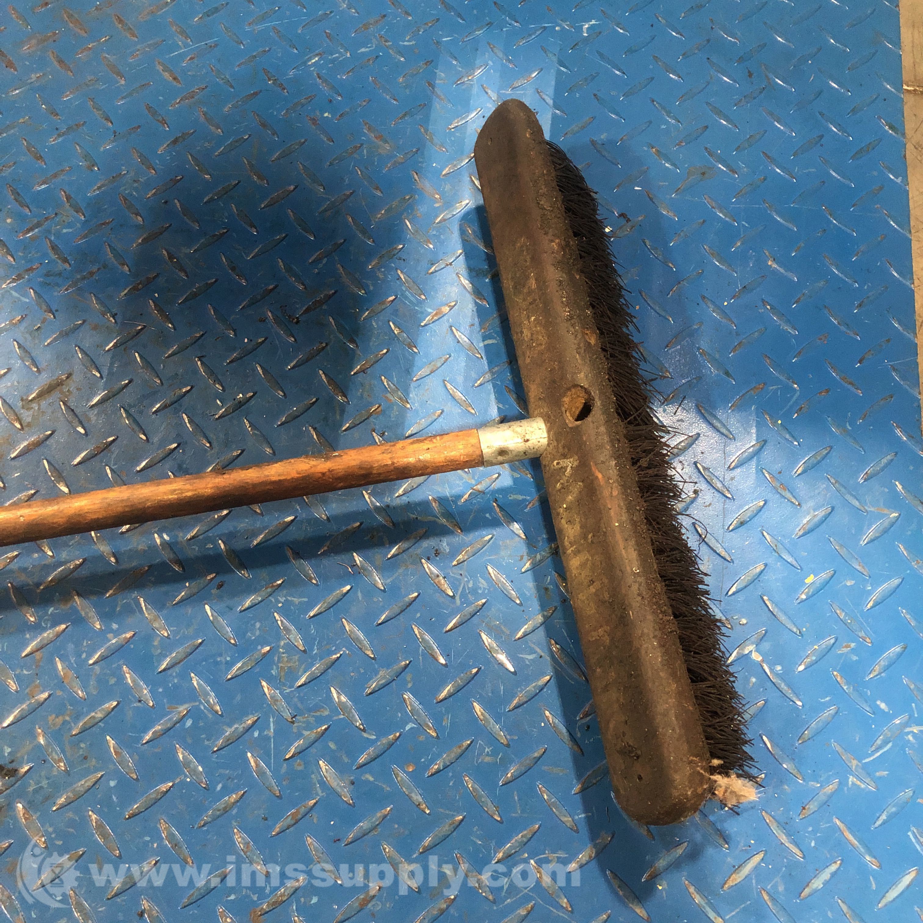 63 LG x 18 WD Wood Handle Push Broom - IMS Supply