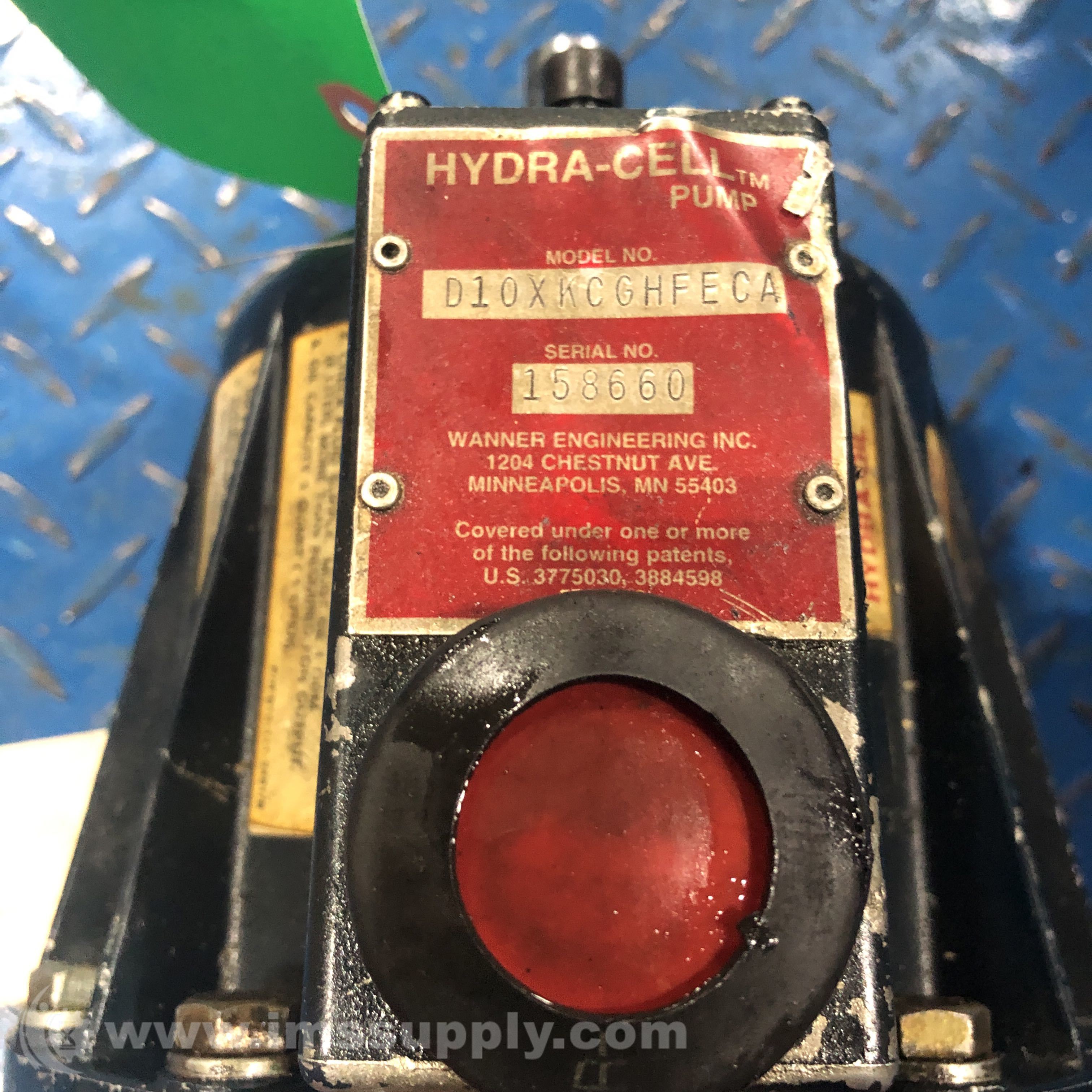 Hydra-Cell D10XKCGHFECA Cast Iron Sealless Diaphragm Pump - IMS Supply