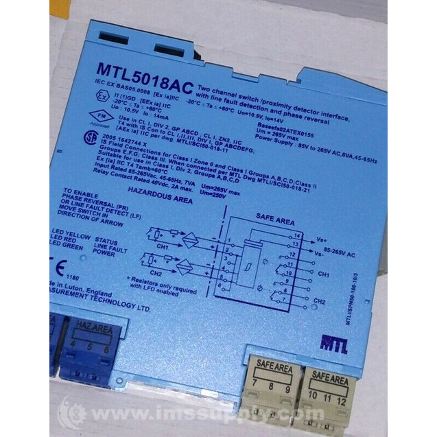 MEASUREMENT TECHNOLOGY LTD MTL-5018AC - IMS Supply