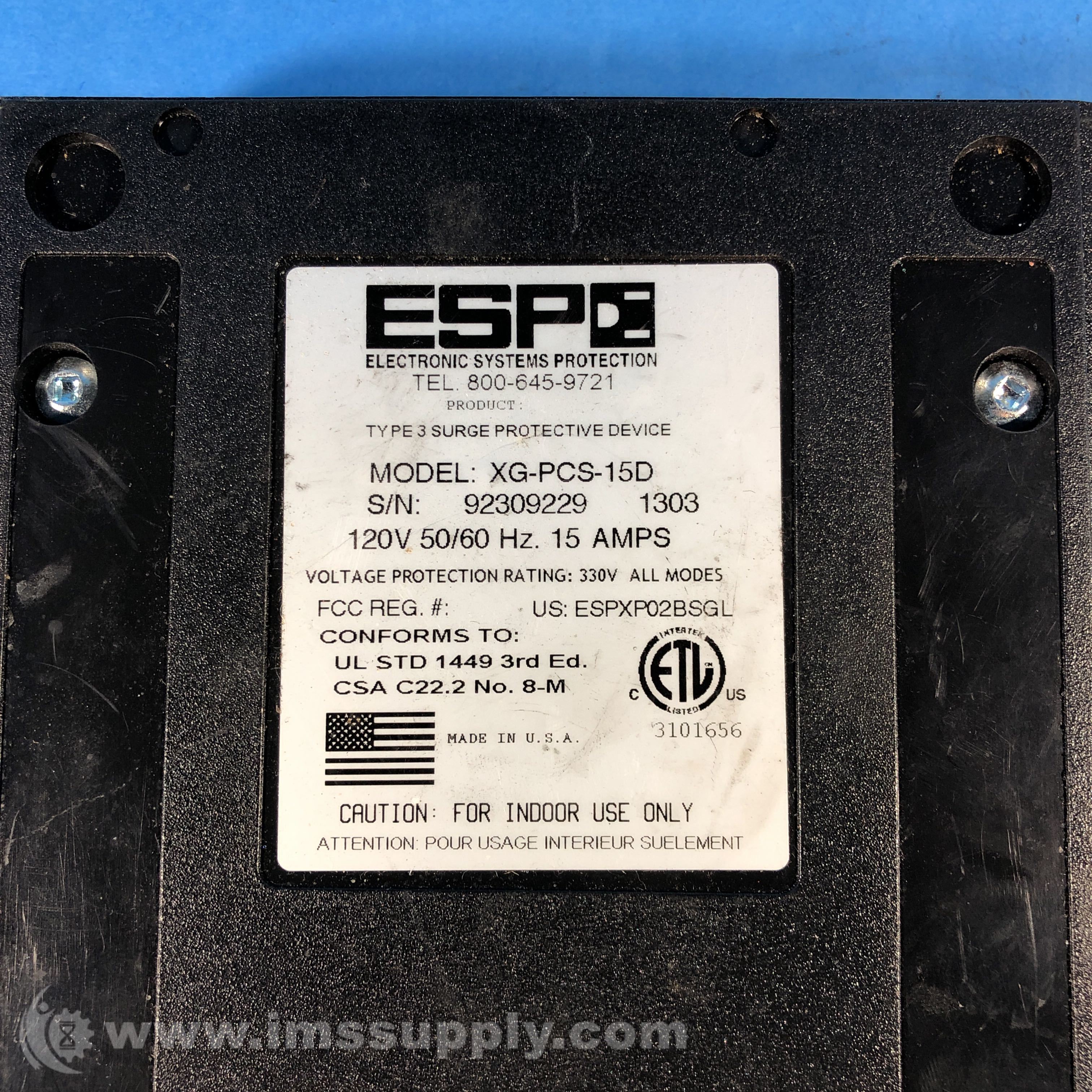 Esp XG-PCS-15D Next Gen PCS Diagonostic Power Filter - IMS Supply Esp XG-PCS-15D Next Gen PCS Diagonostic Power Filter - IMS Supply