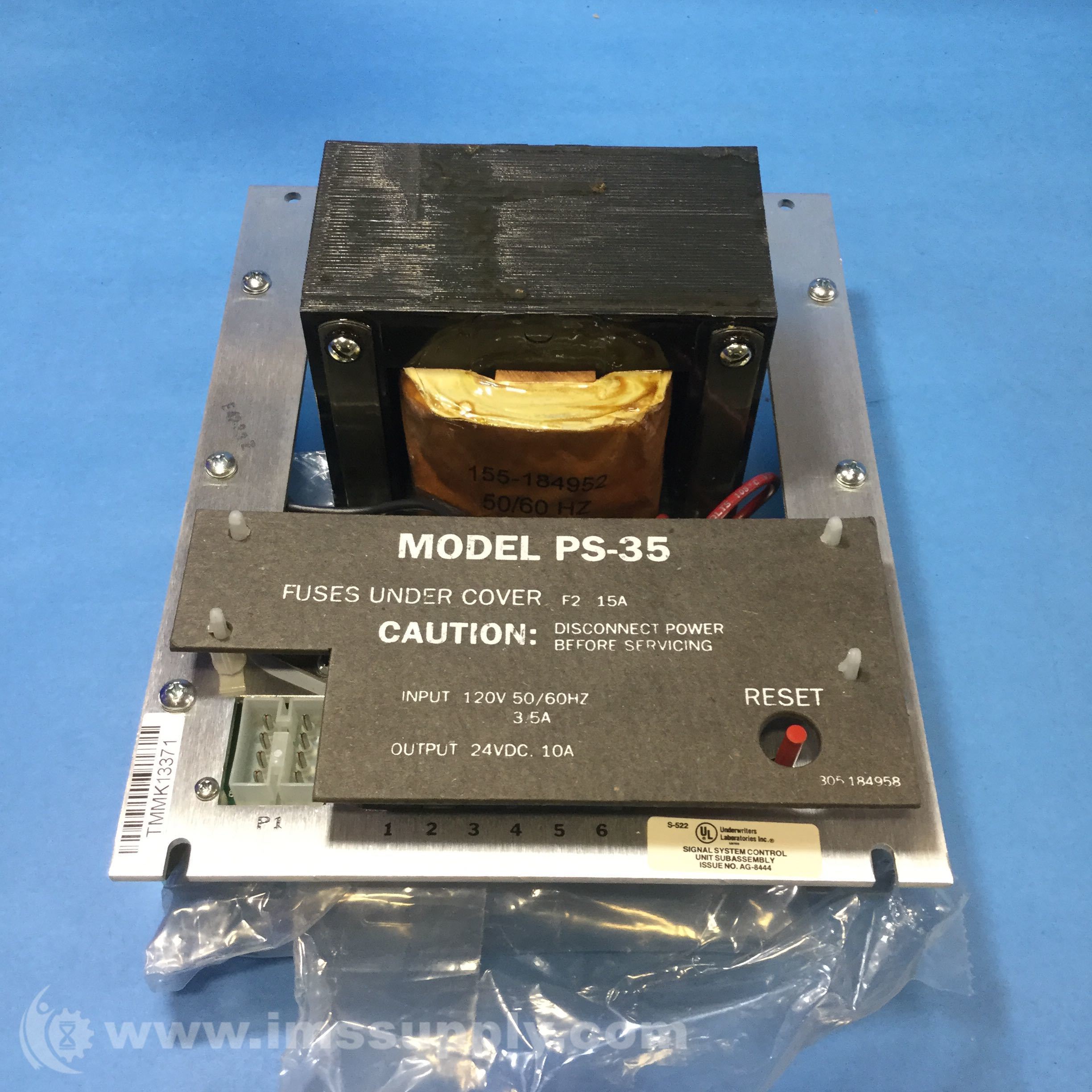 Siemens PS-35 Pyrotronics 24VDC-120VAC Power Supply - IMS Supply