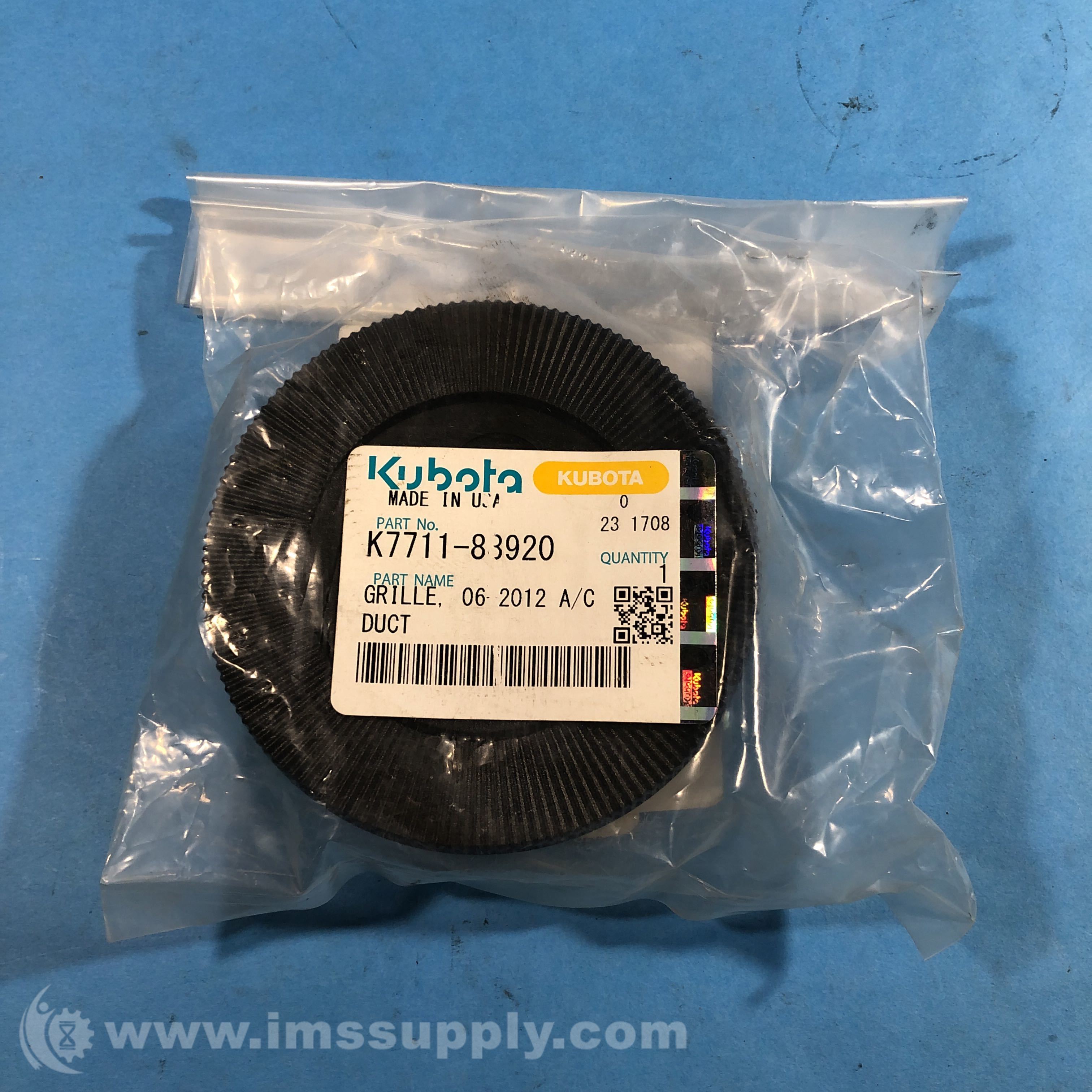 Kubota K7711-88920 Grille, 06 2012 A/C Duct - IMS Supply