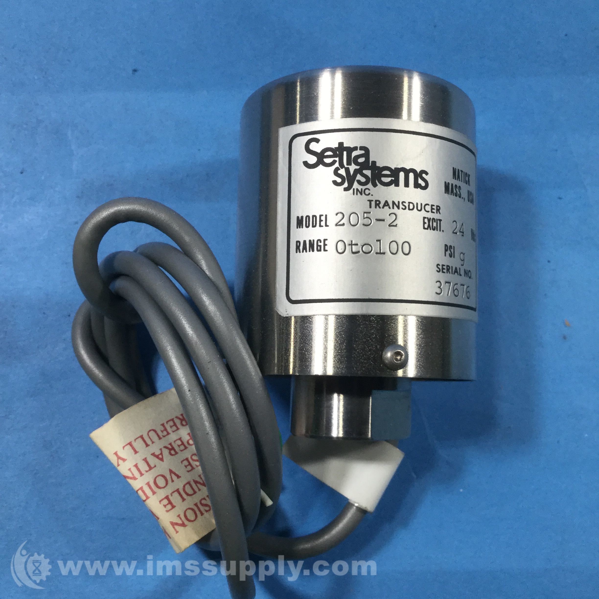 Setra Systems 205-2 Pressure Transducer - IMS Supply