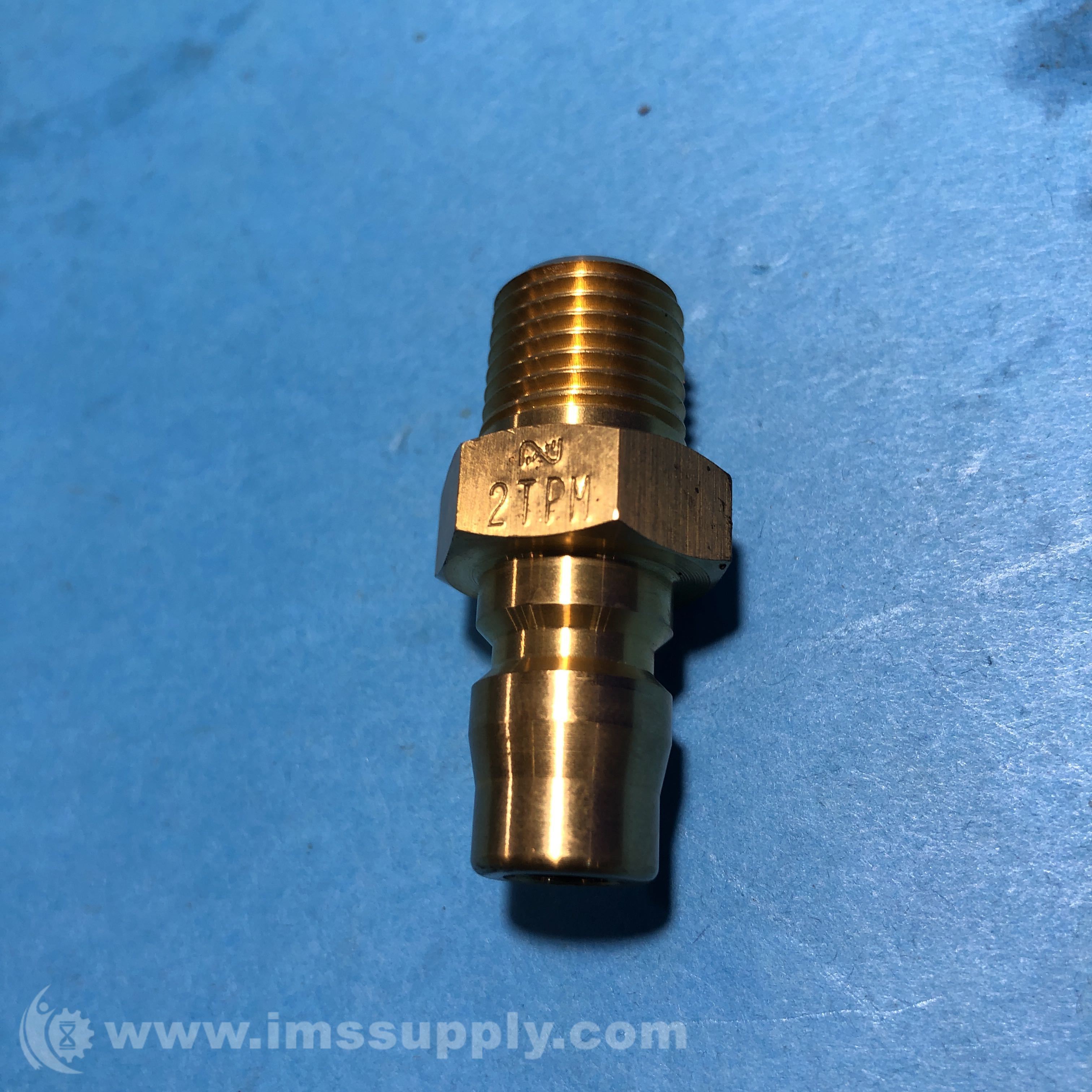 NITTO 2TPM Cupla TPM Type Male Threaded Plug, Brass - IMS Supply