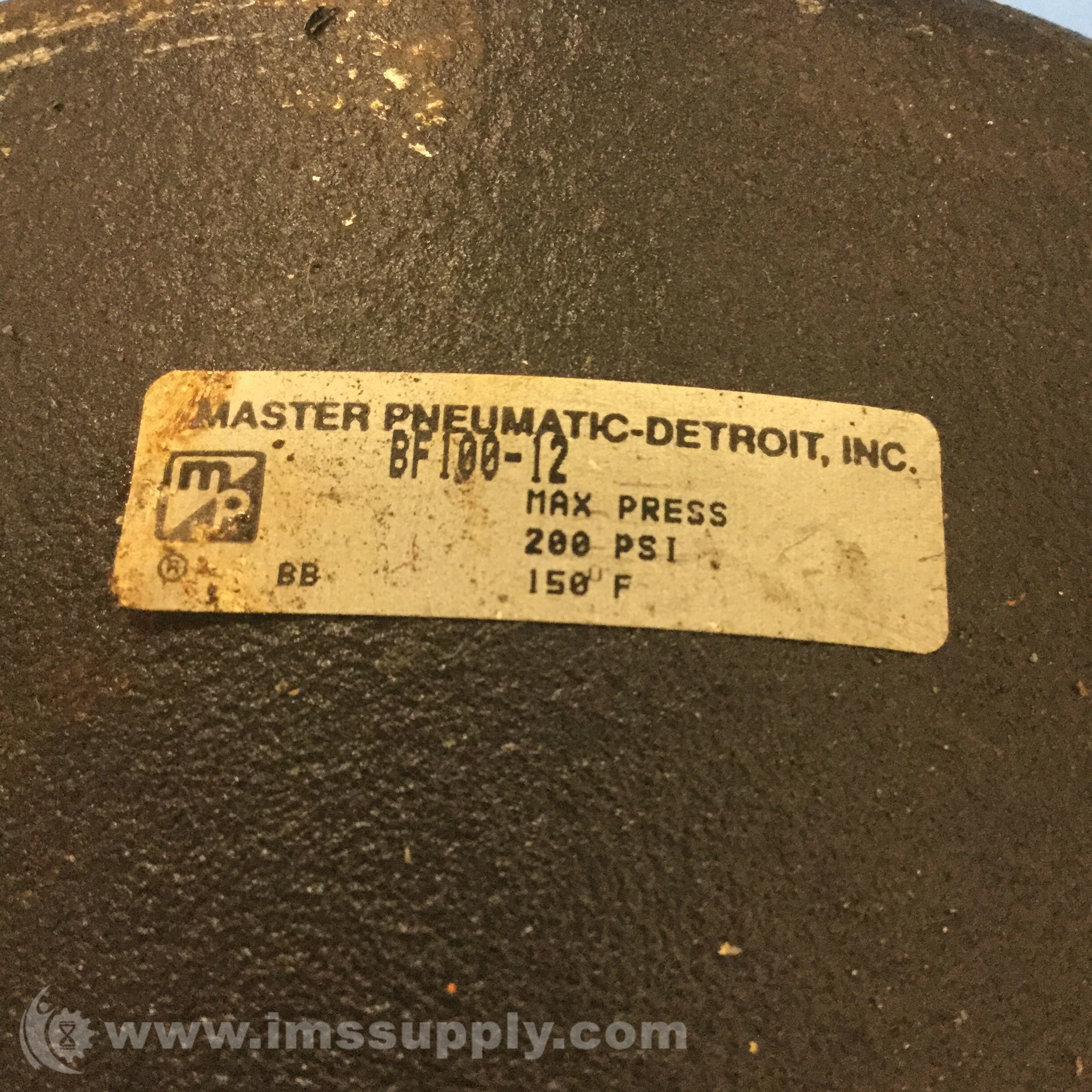 Master Pneumatics BF100-12 High Capacity Automatic Drain Filter - IMS ...