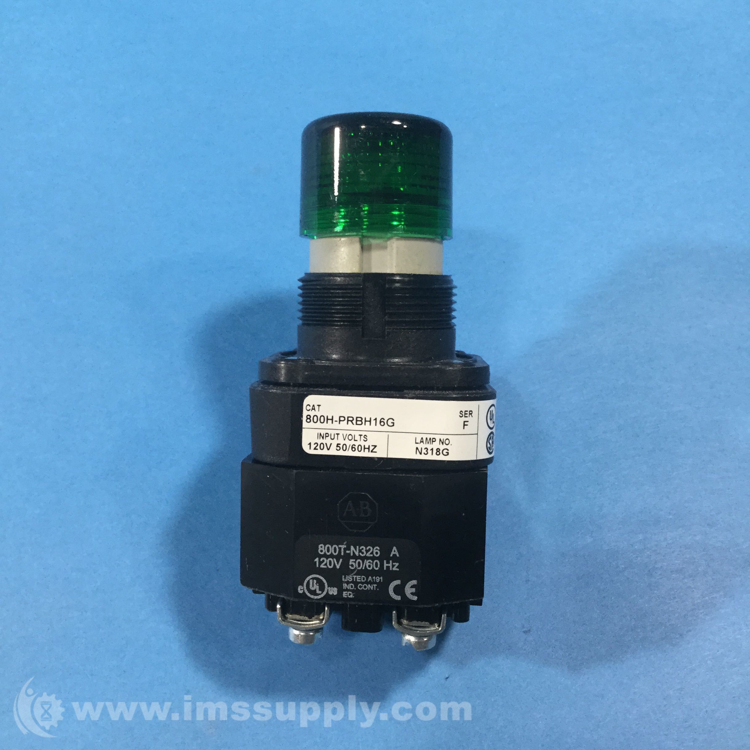 Allen Bradley 800H-PRBH16G 30.5MM Illuminated Push Button - IMS Supply