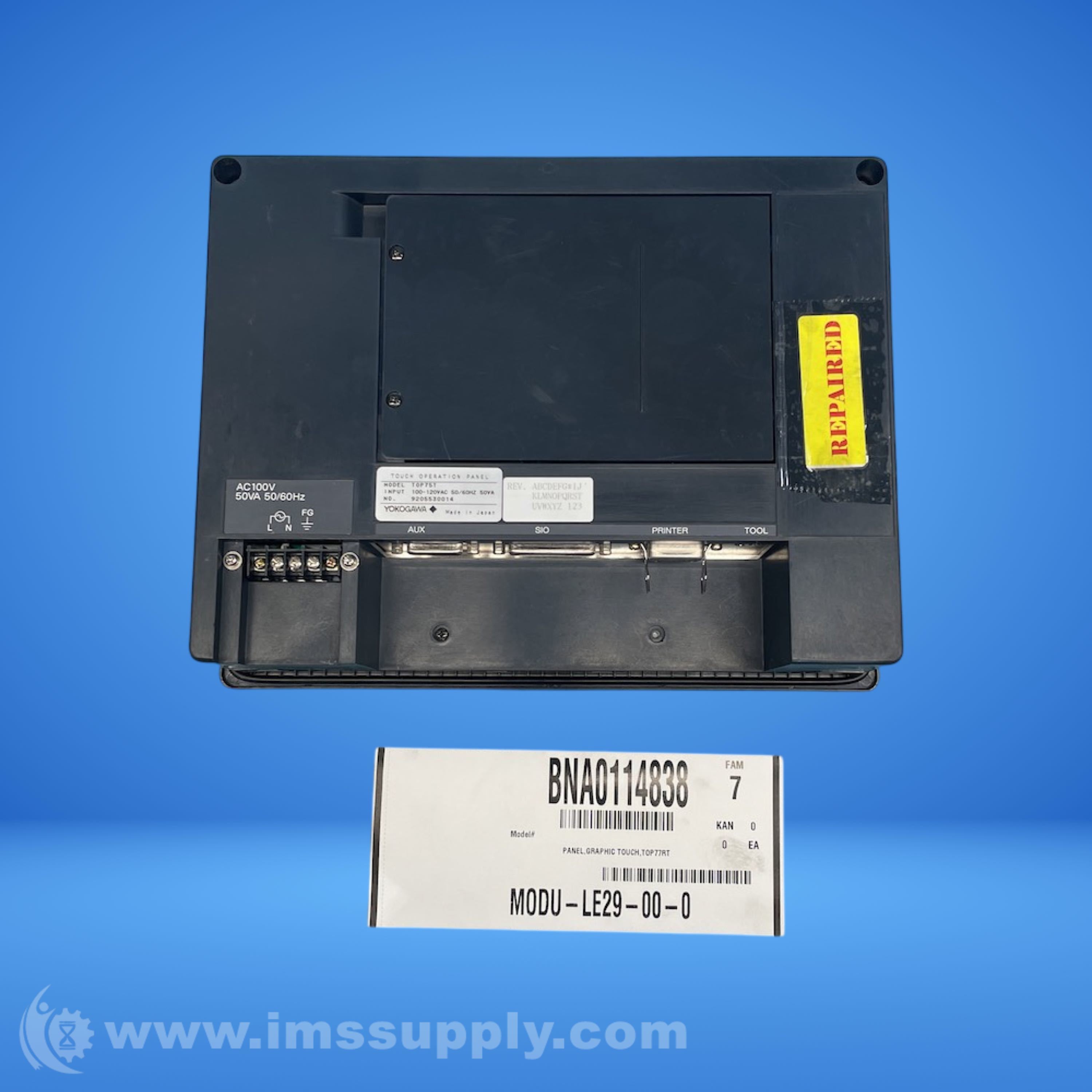 Yokogawa TOP75T Touch Operation Panel - IMS Supply