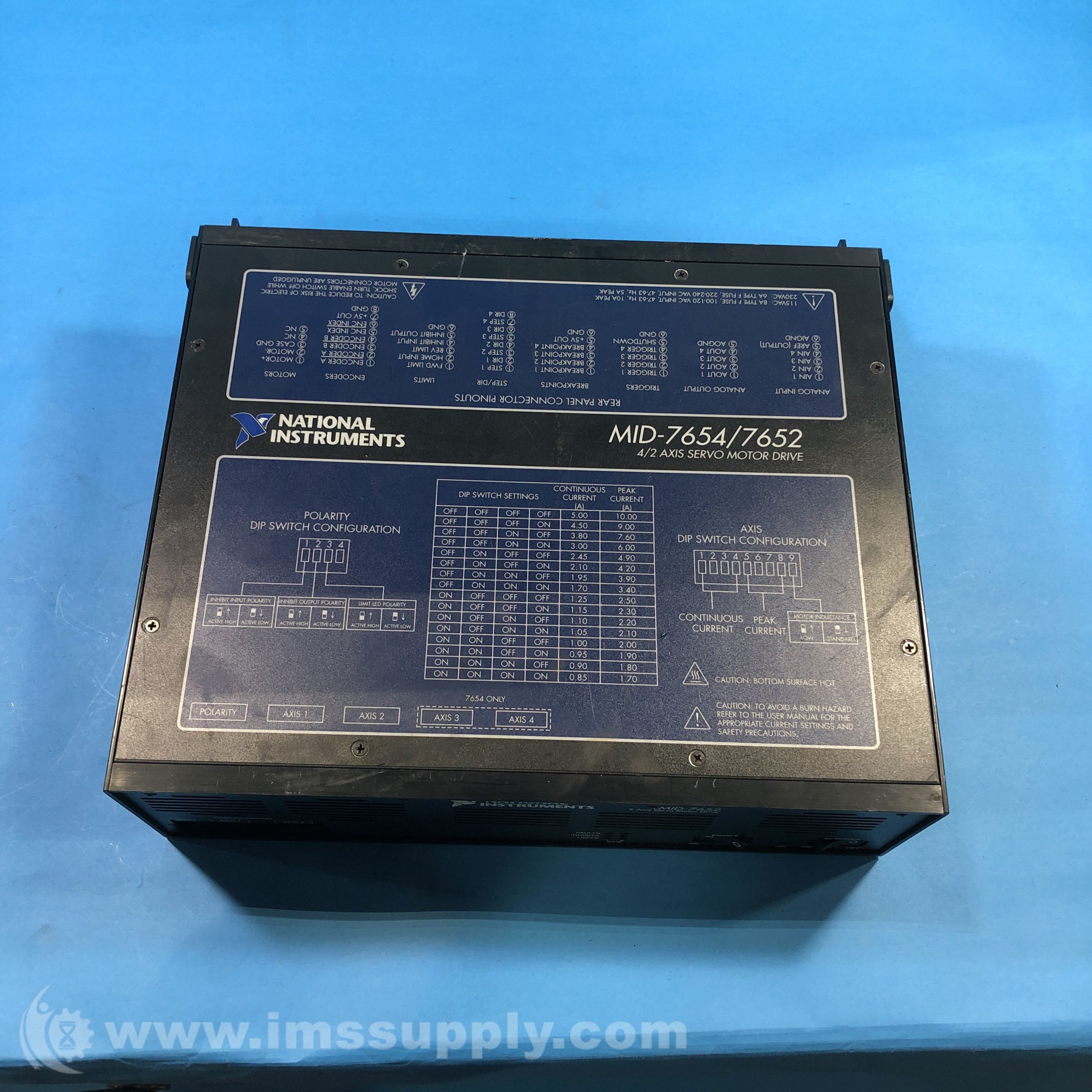 National Instruments 186414C-02 MID-7652 2-Axis Servo Motor Drive - IMS ...