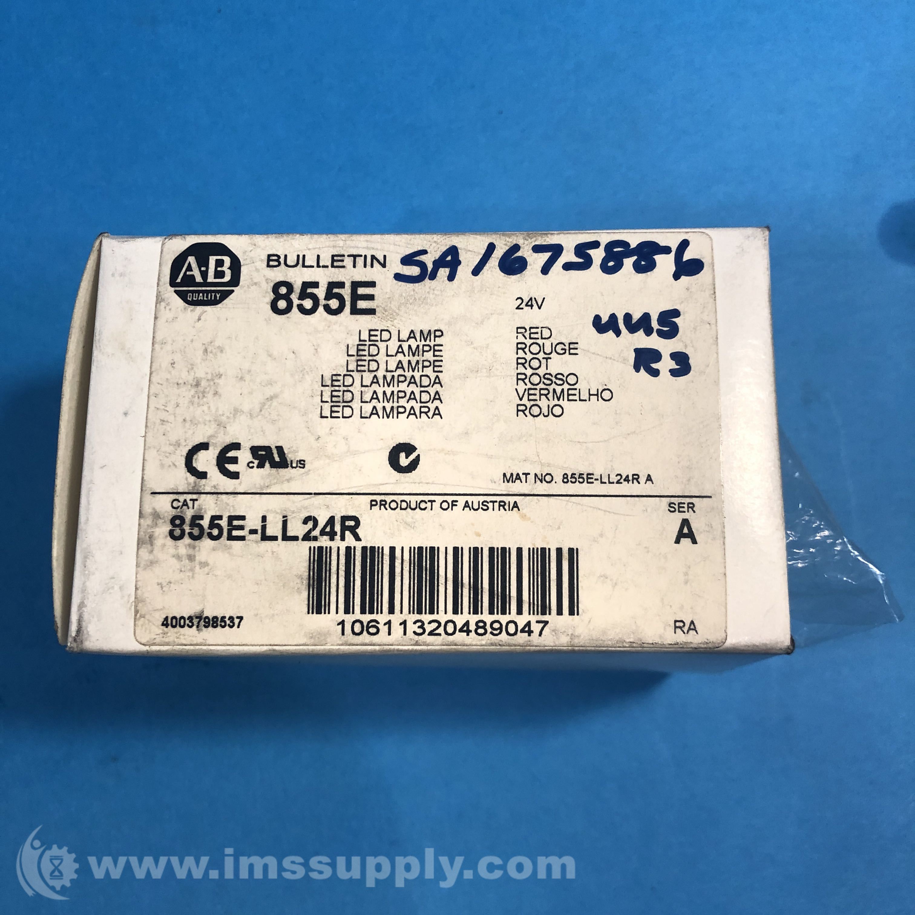 Allen Bradley 855E-LL24R Series A Stack Light,LED Lamp - IMS Supply