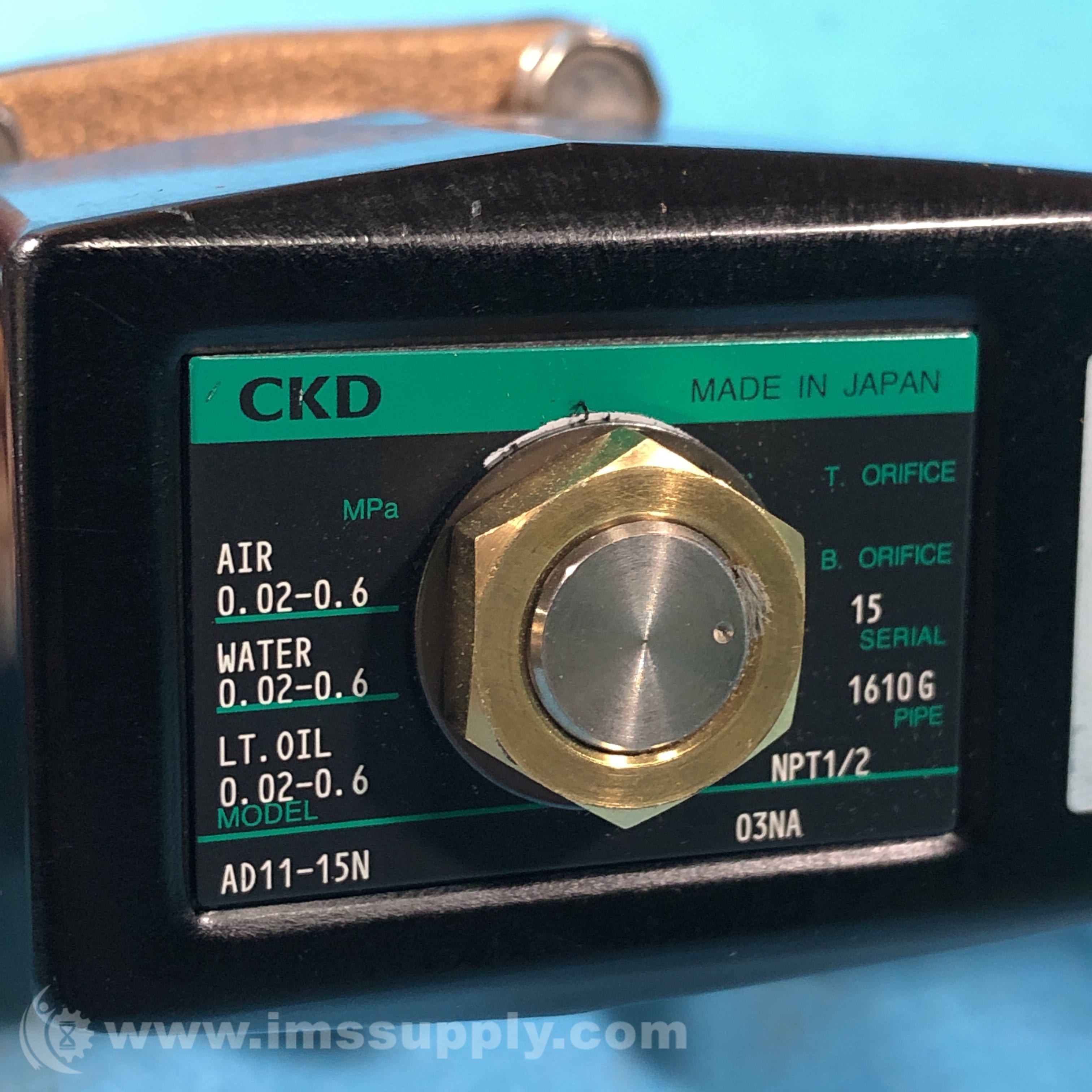 CKD AD11-15N 03NA Solenoid Valve - IMS Supply