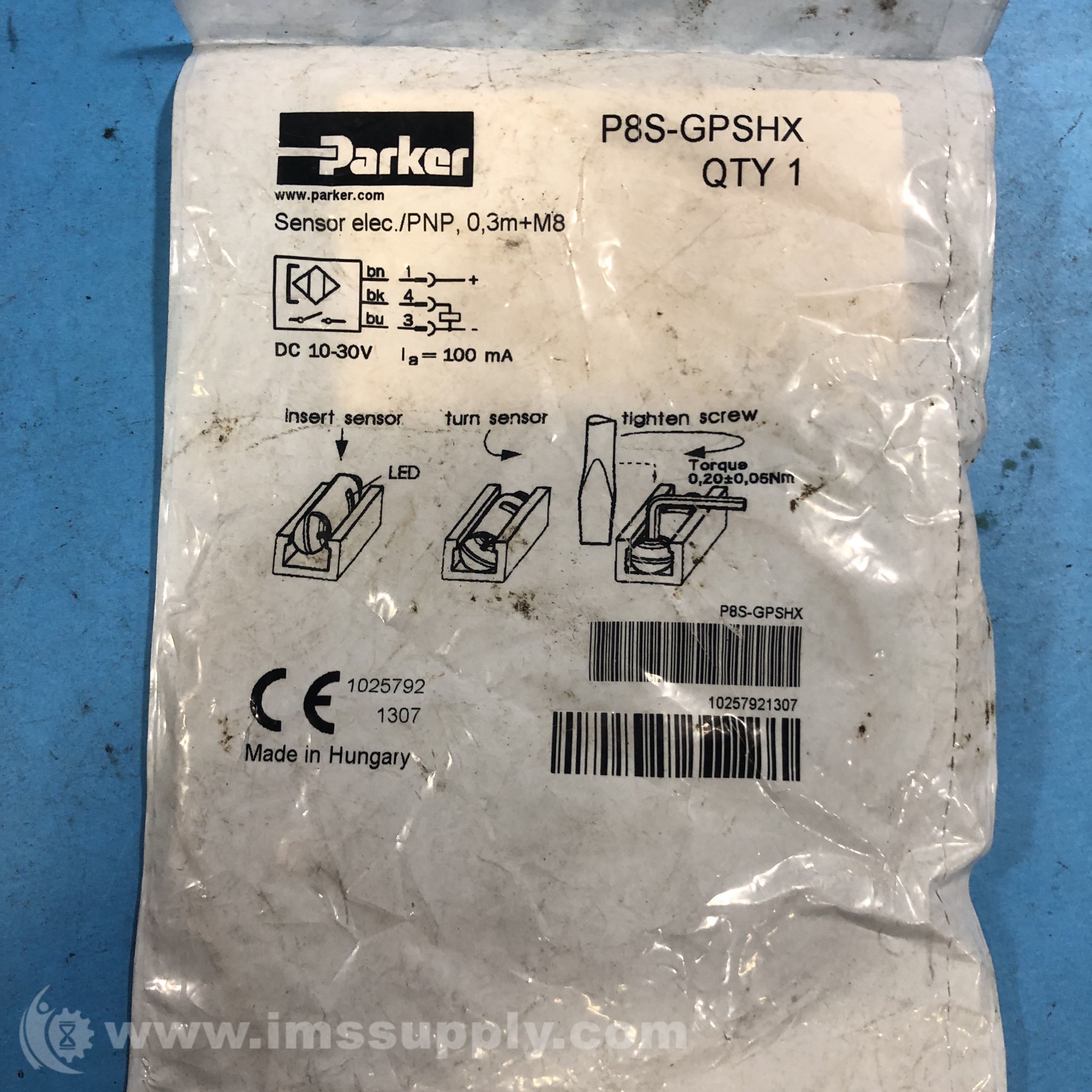 Parker P8S-GPSHX Proximity Sensor - IMS Supply