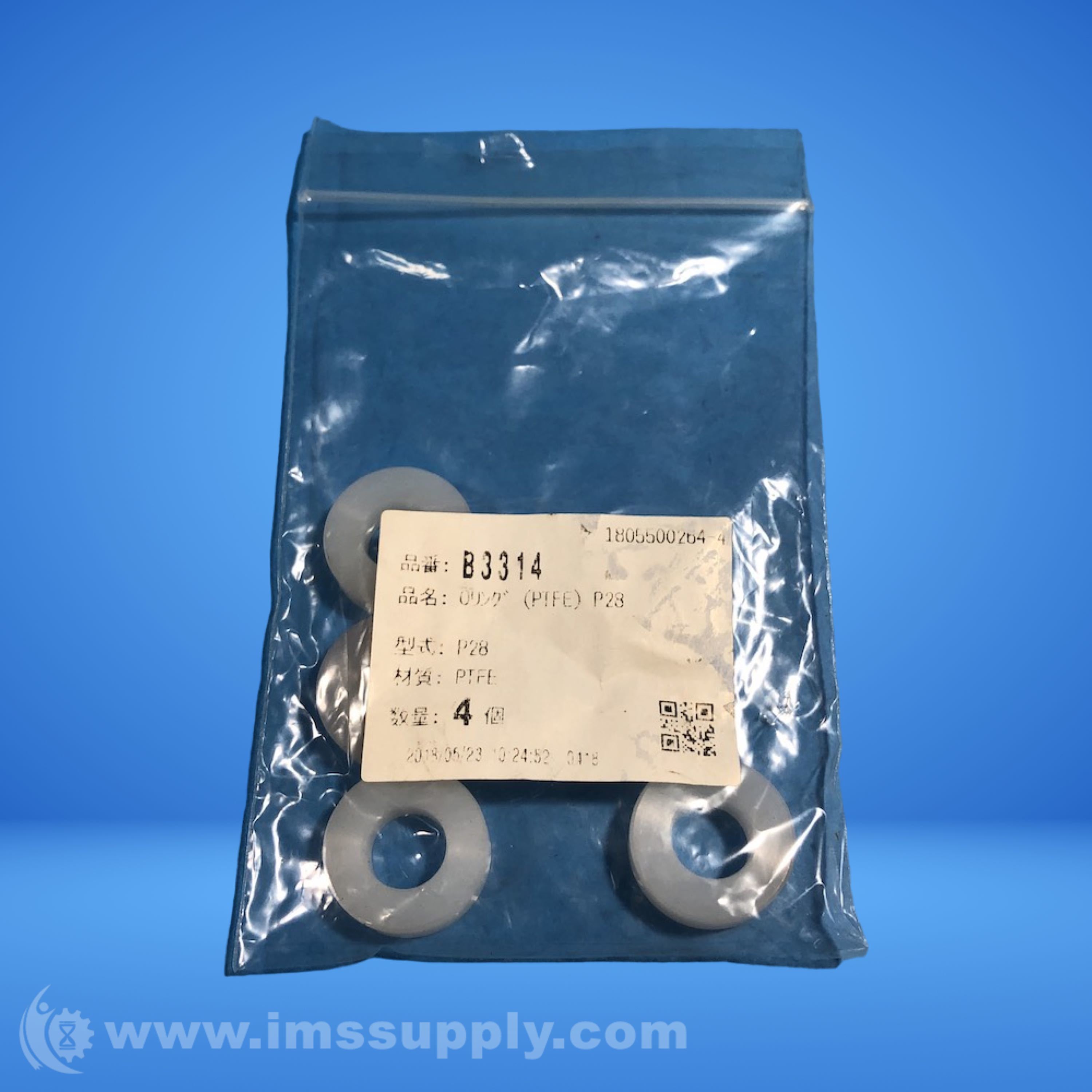 P28 Bag of 4 O-Rings, PTFE - IMS Supply