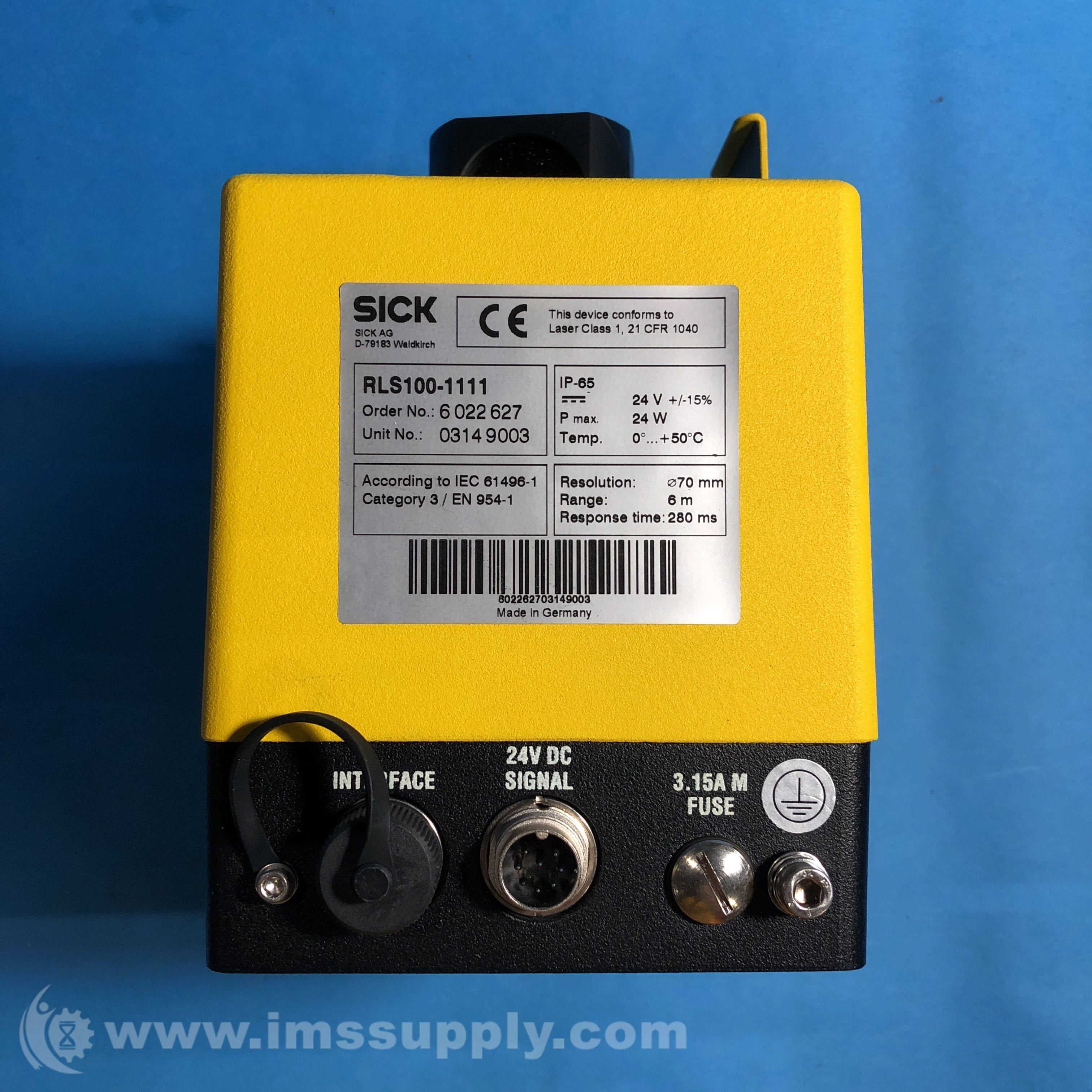 Sick RLS100-1111 Laser Scanner - IMS Supply