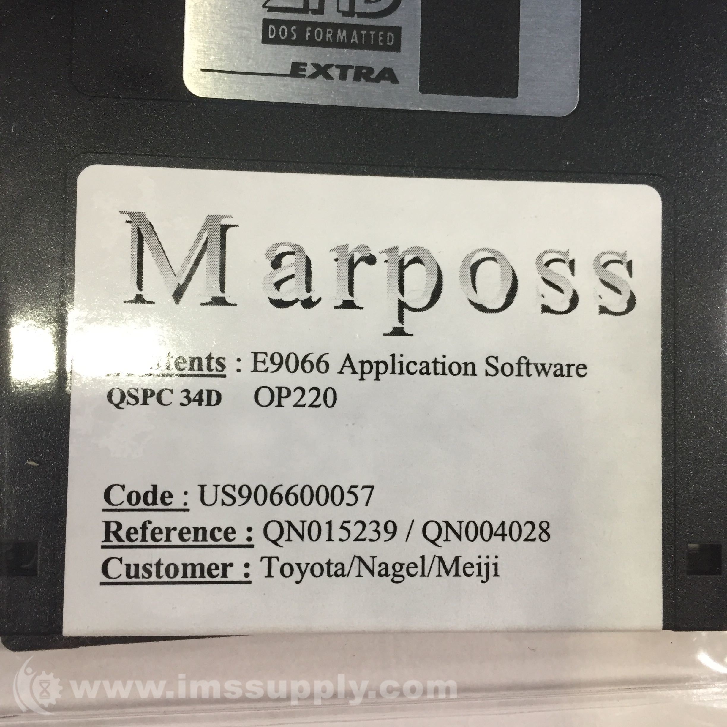 Marposs E9066 Application Software and Recovery Media - IMS Supply