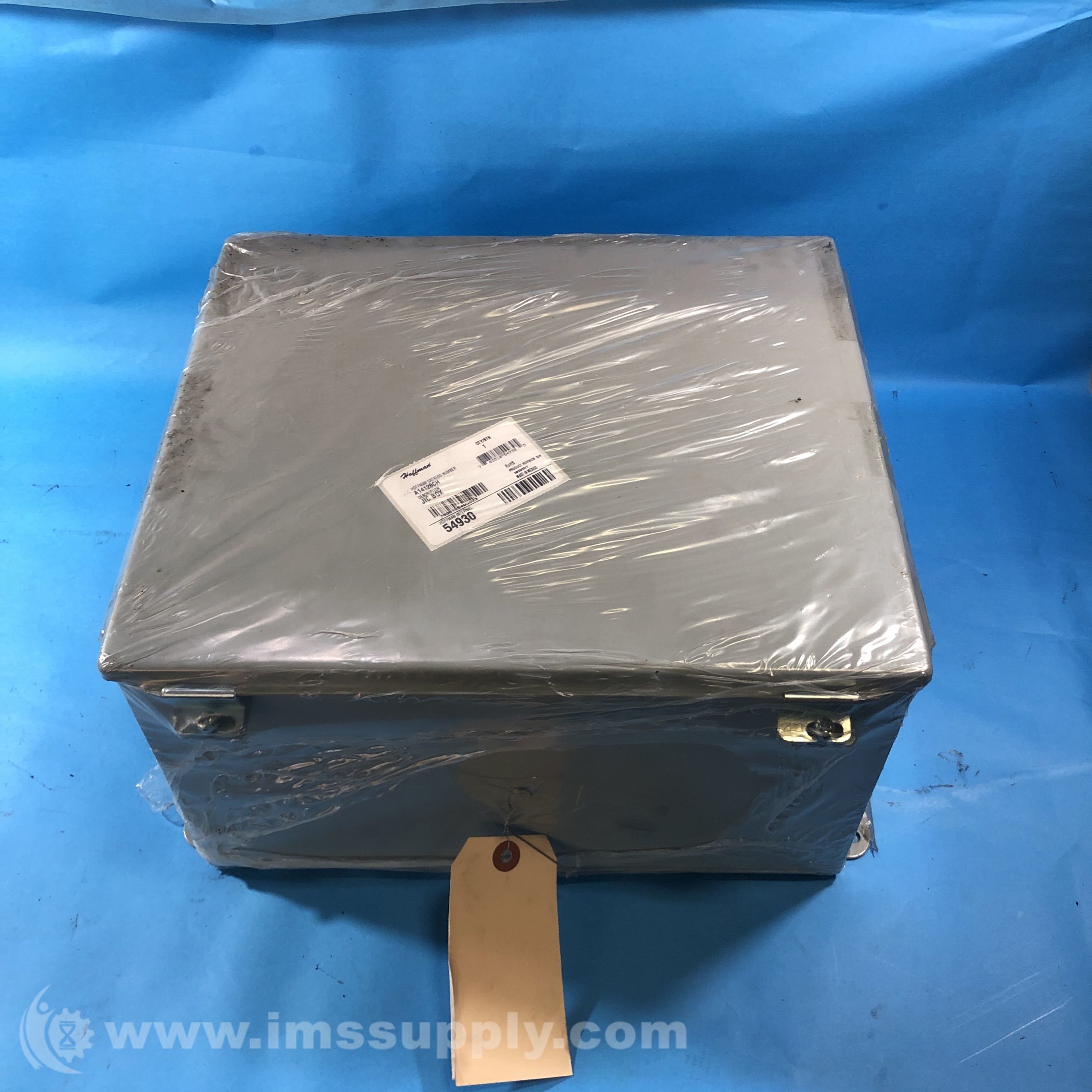 Hoffman A14128CH Junction Box, NEMA 12, Hinged Cover, Steel - IMS Supply