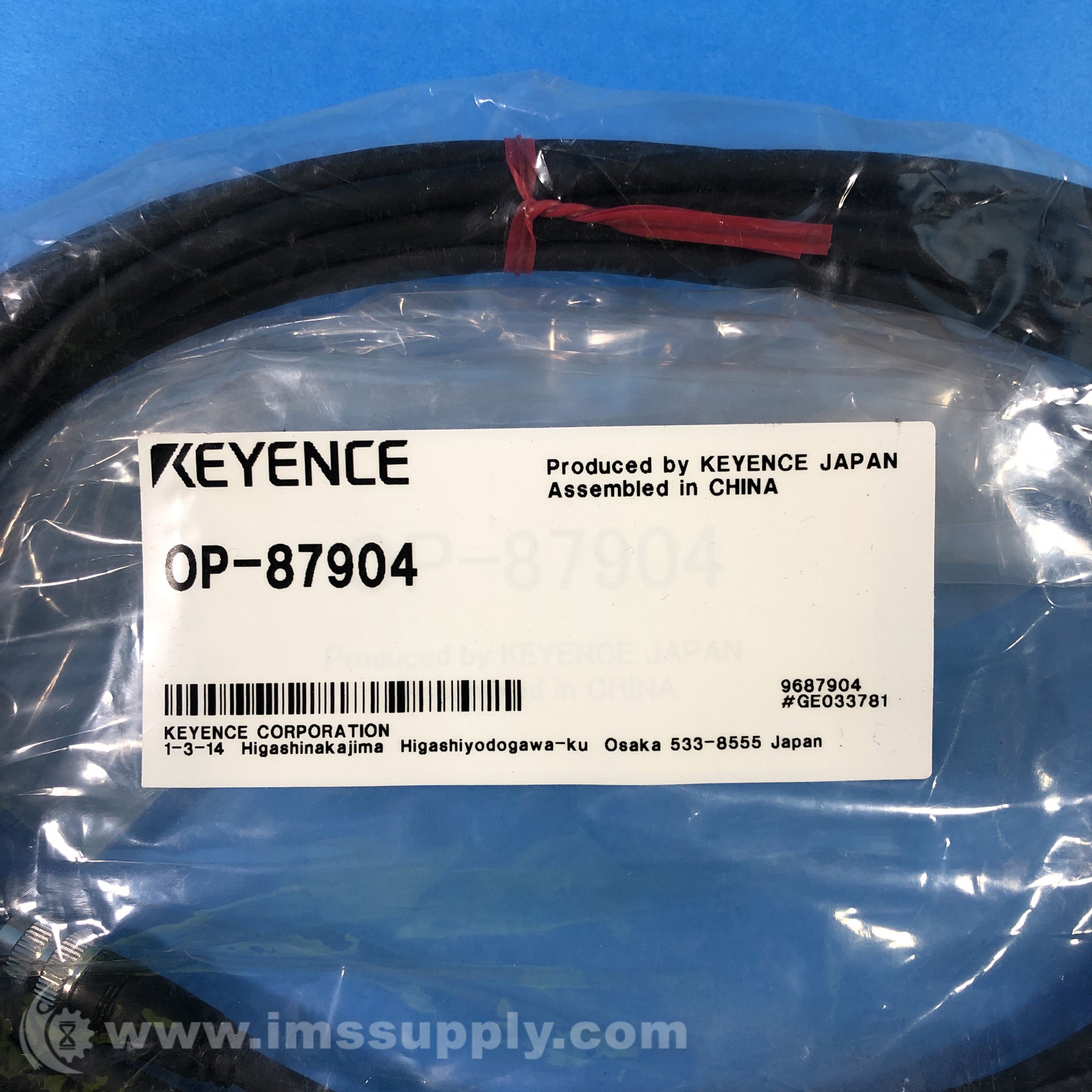 Keyence OP-87904 5 m Sensor Head Cable - IMS Supply