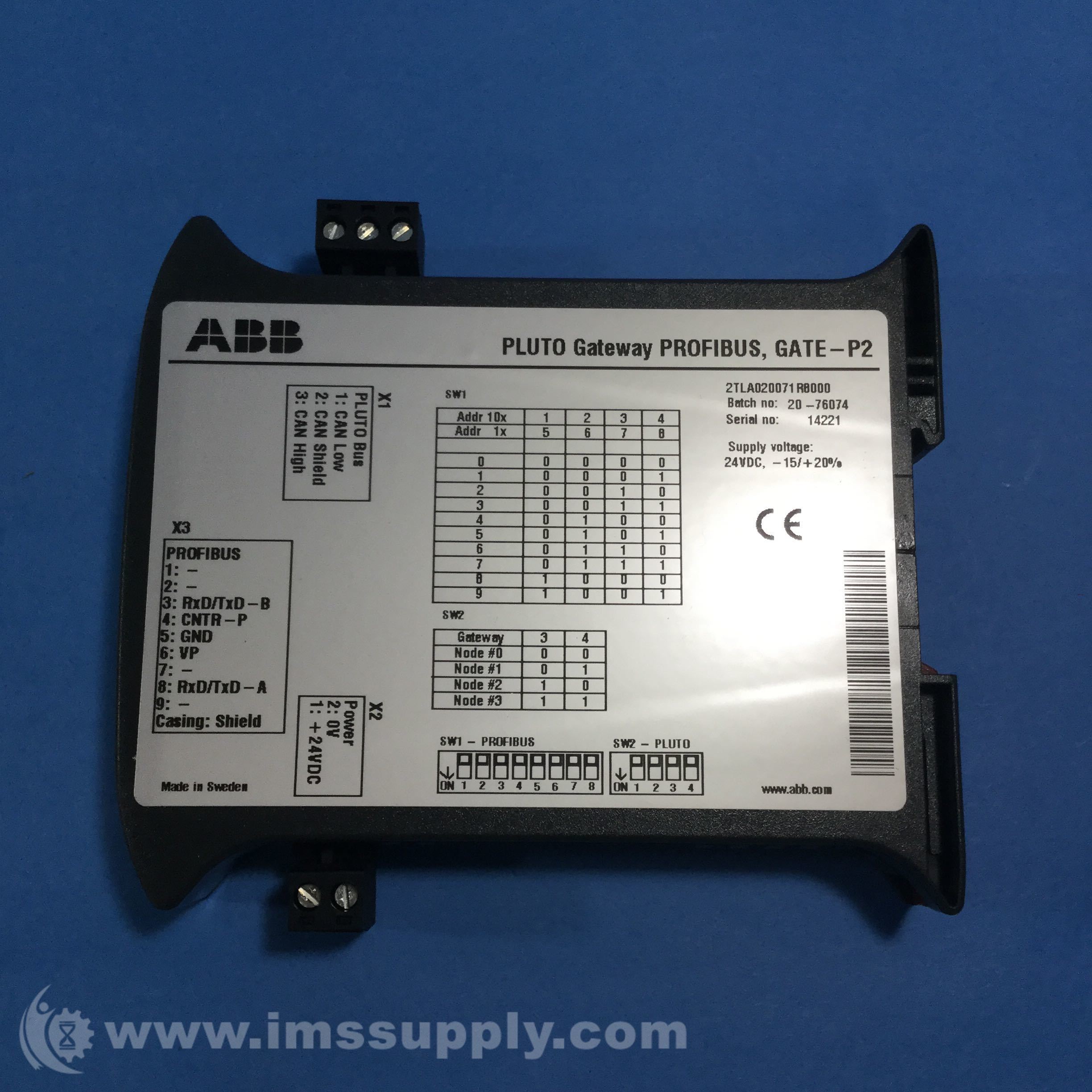 ABB GATE-P2 Gateway Profibus - IMS Supply