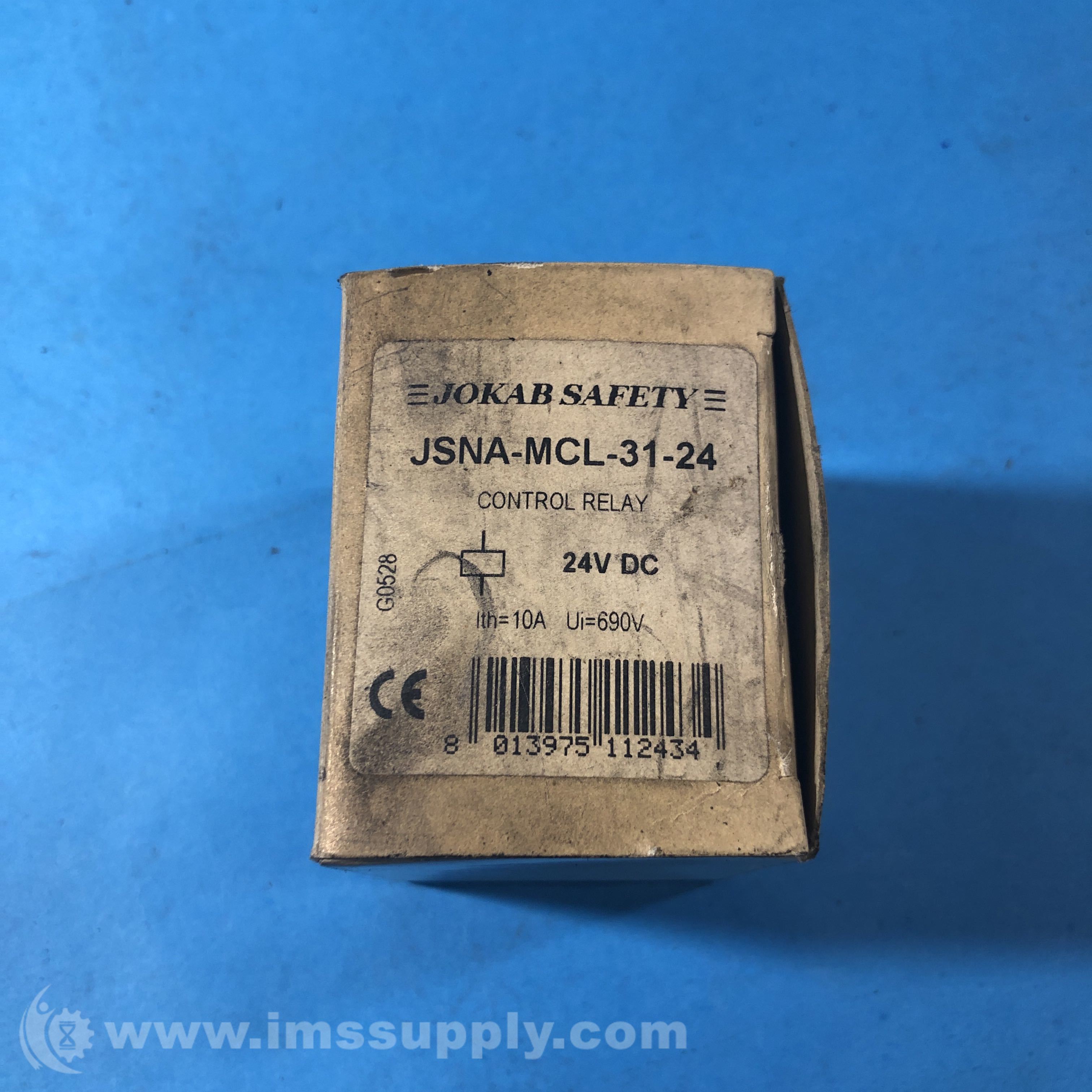 Jokab Safety JSNA-MCL-31-24 Voltage 24VDC Control Relay - IMS Supply