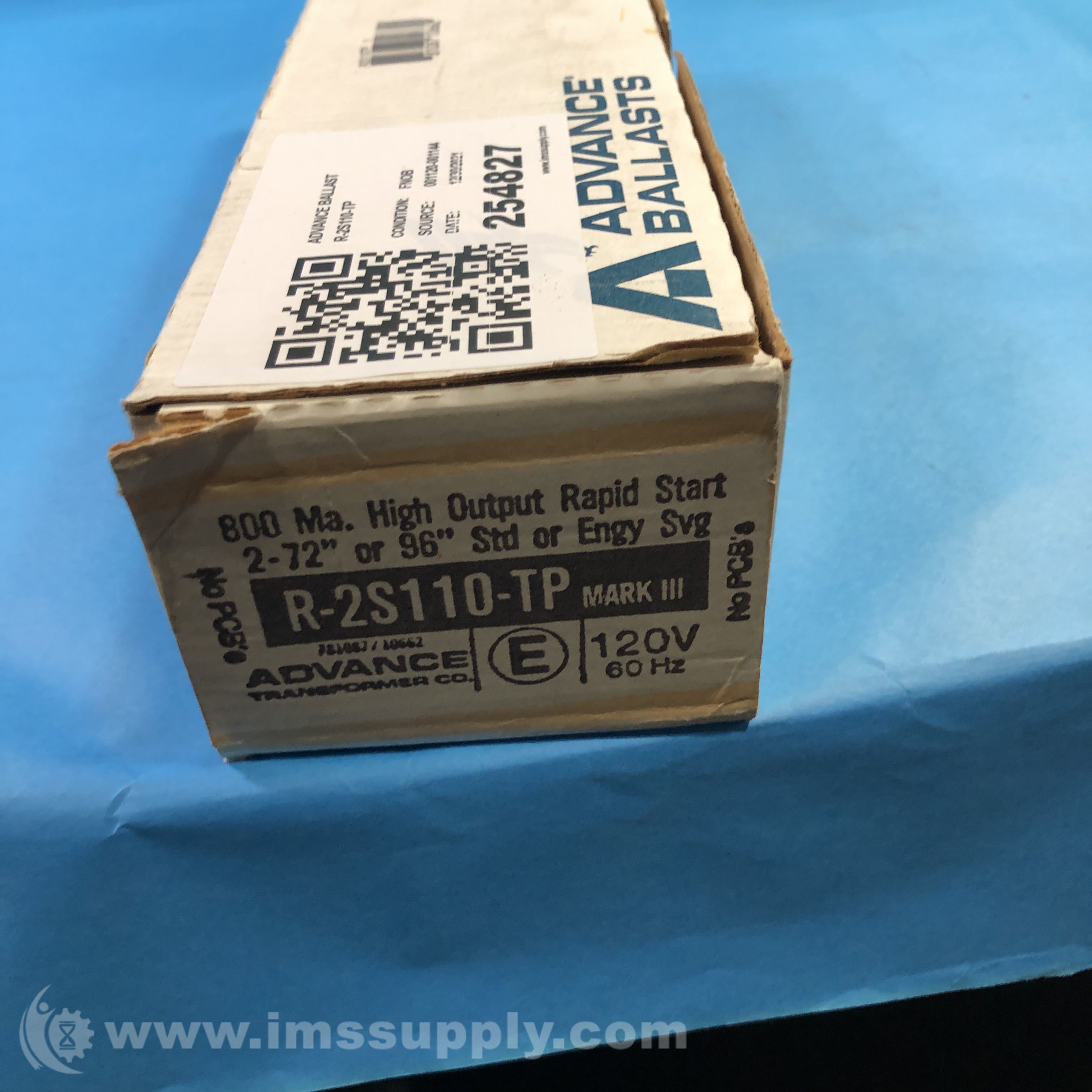 Advance Ballast R-2S110-TP Magnetic Fluorescent Ballast - IMS Supply
