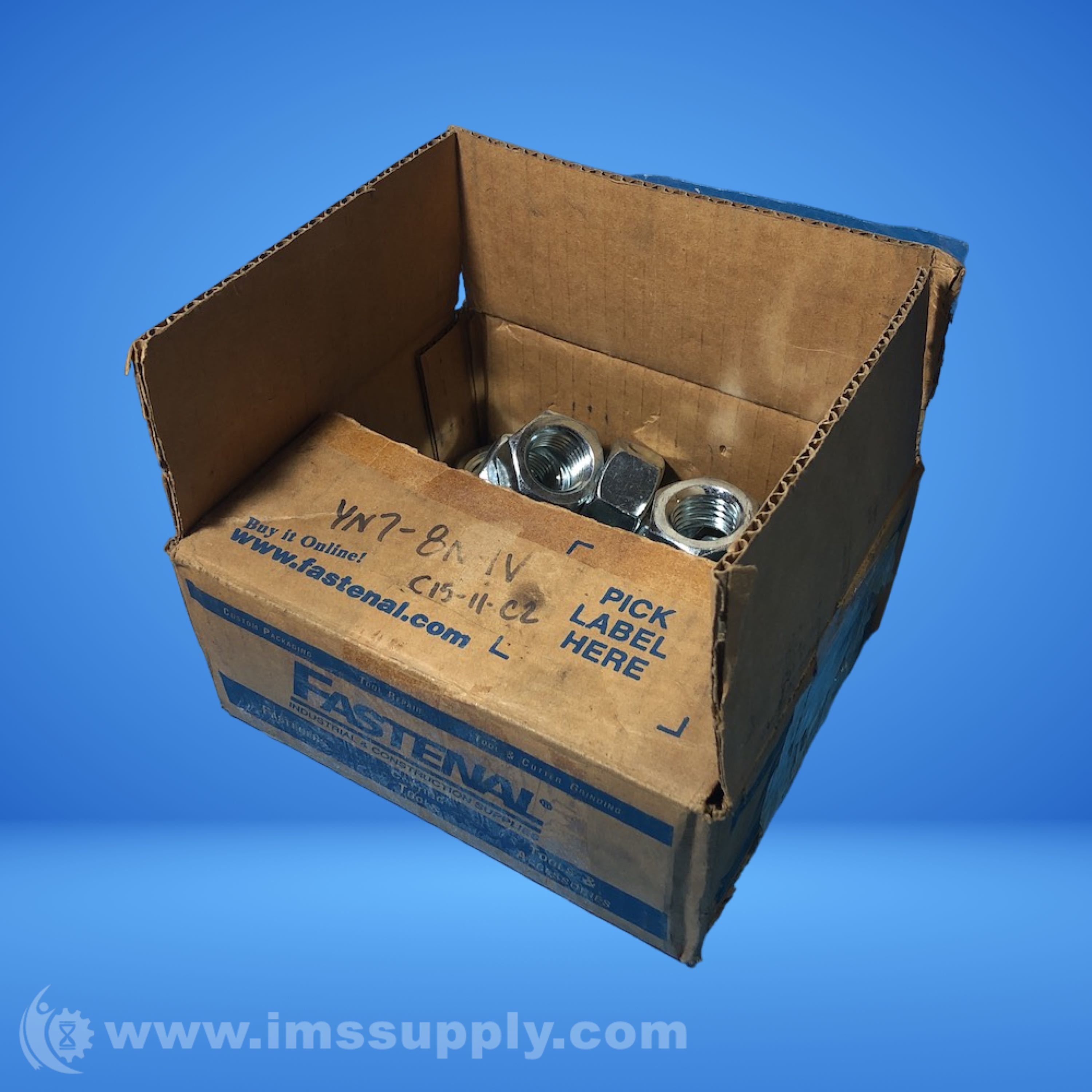 Fastenal 36120 Box of 25 1-8 Zinc Grade A Hex Nut - IMS Supply