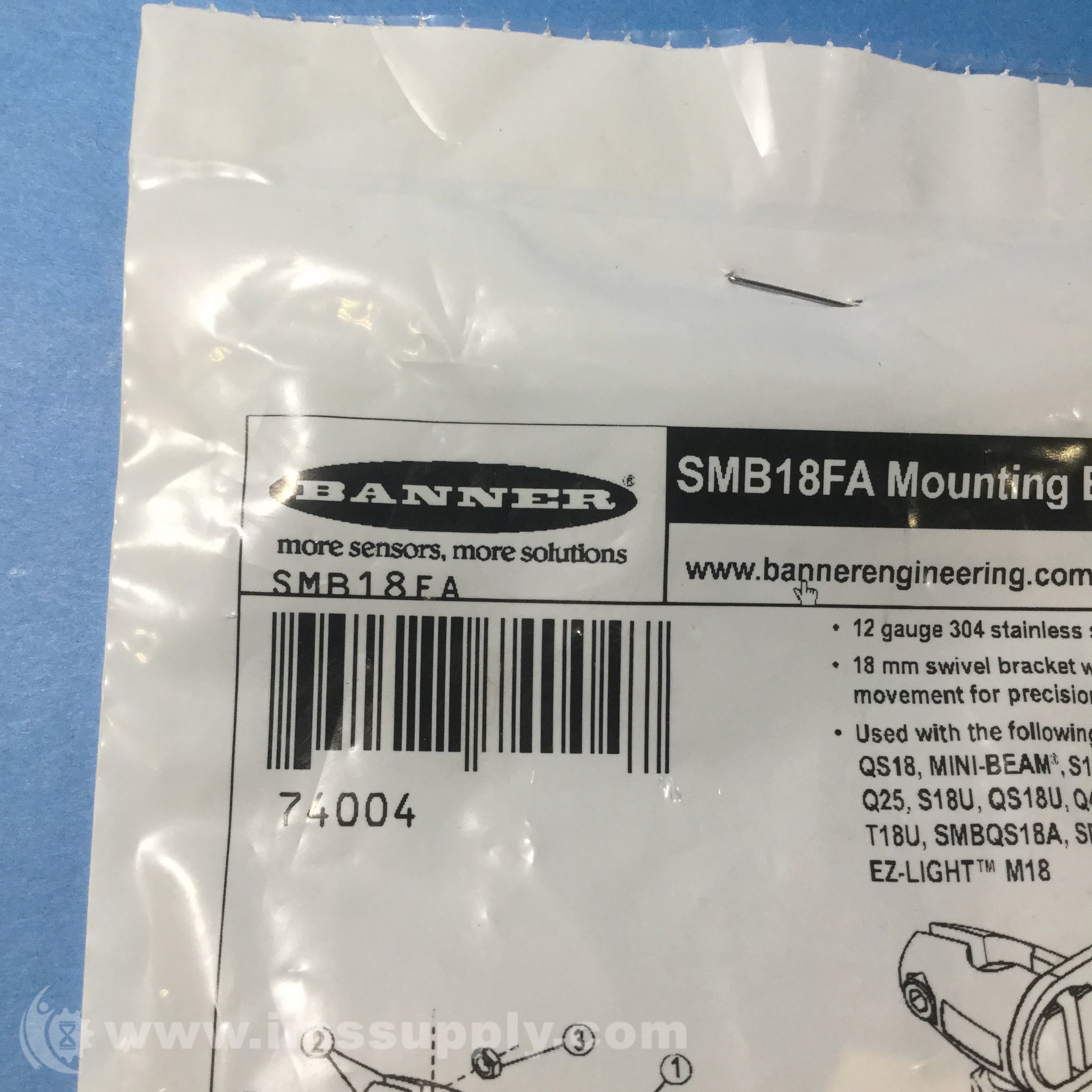 Banner Engineering Corp. SMB18FA Rod Bracket Systems - IMS Supply