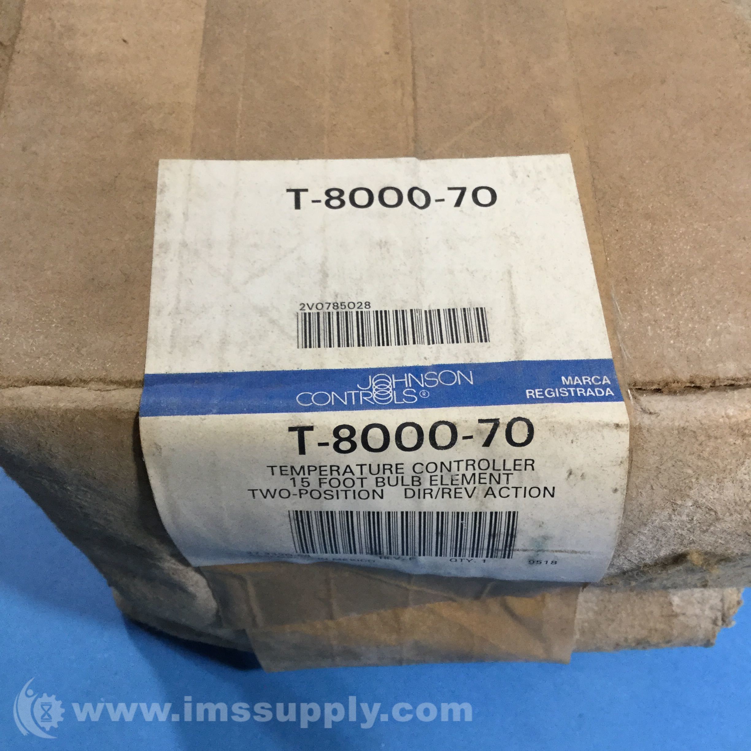 Johnson Controls T-8000-70 Remote Bulb Element Controller - IMS Supply