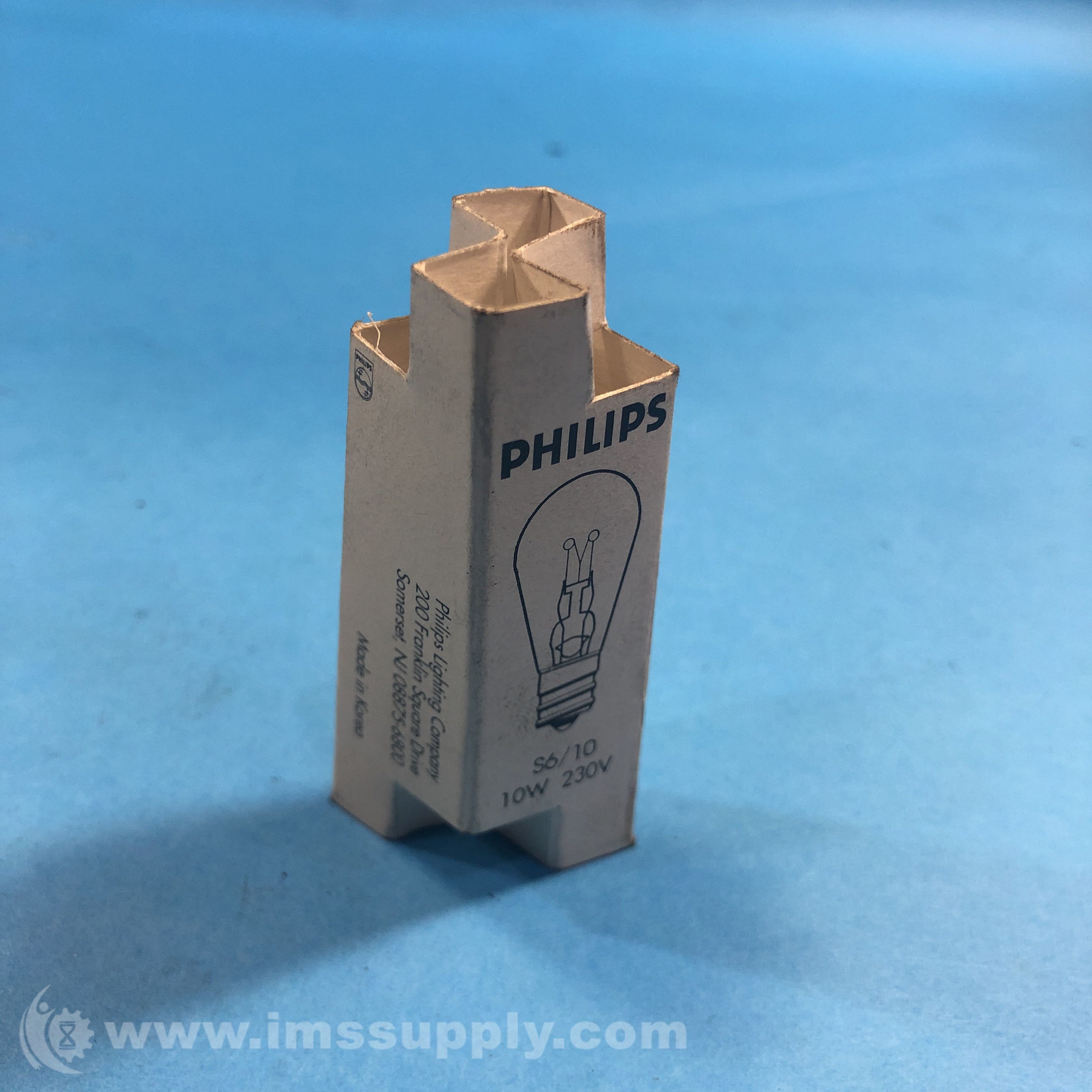 Philips S6/10 10W 230V Miniature Screw Base Bulb - IMS Supply