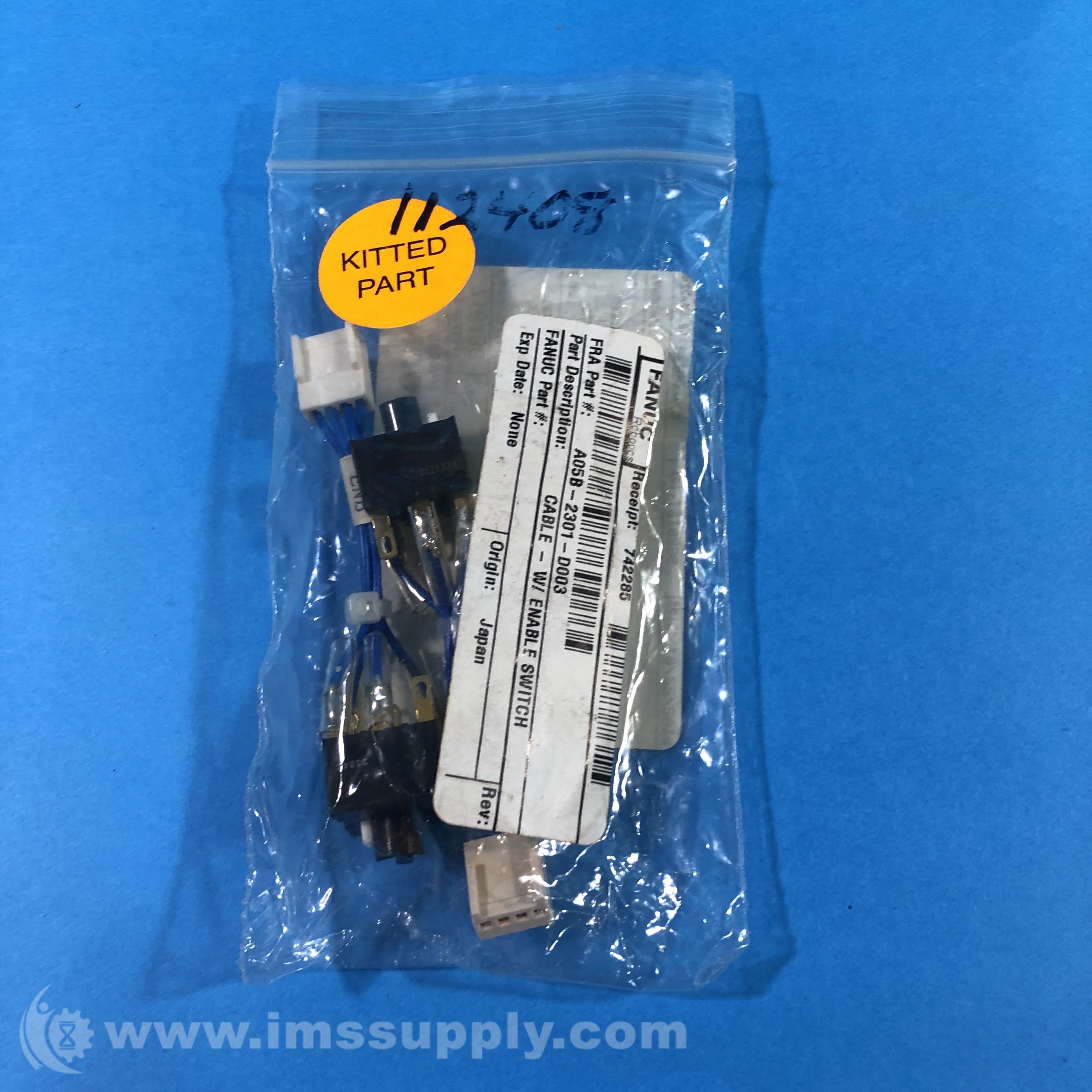 Fanuc A05B-2301-D003 Cable Assembly w/ Enable Switch Bag of 2 - IMS Supply