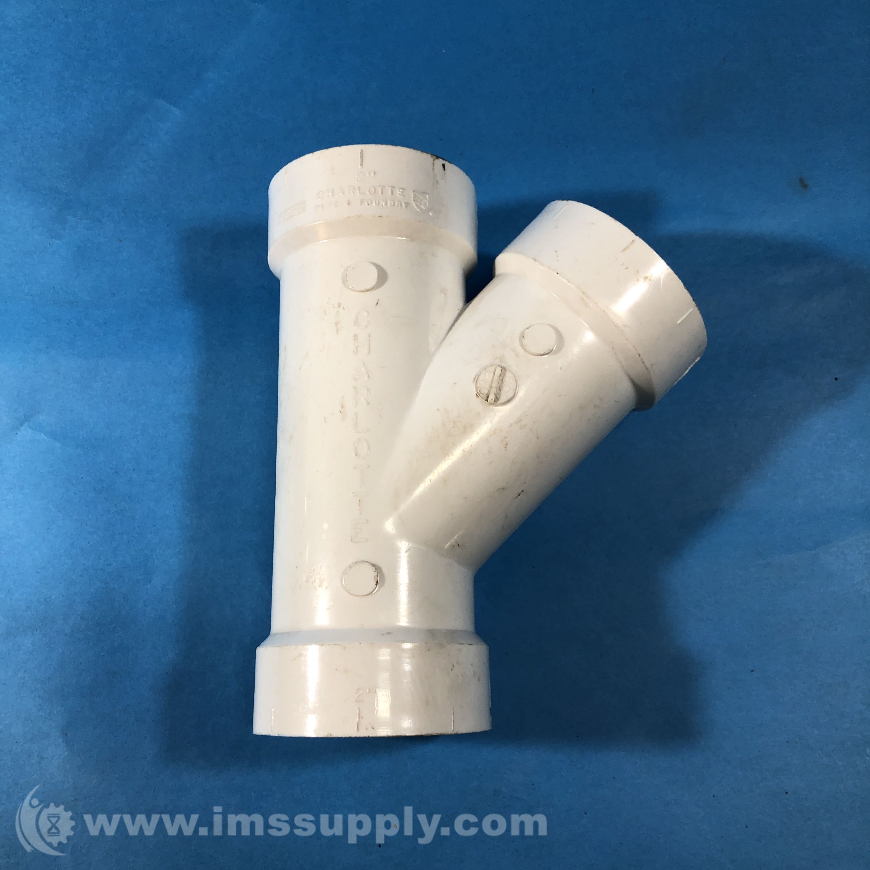 Charlotte Pipe NSF-DWV 2" Wye 45 Deg Pipe Fitting - IMS Supply