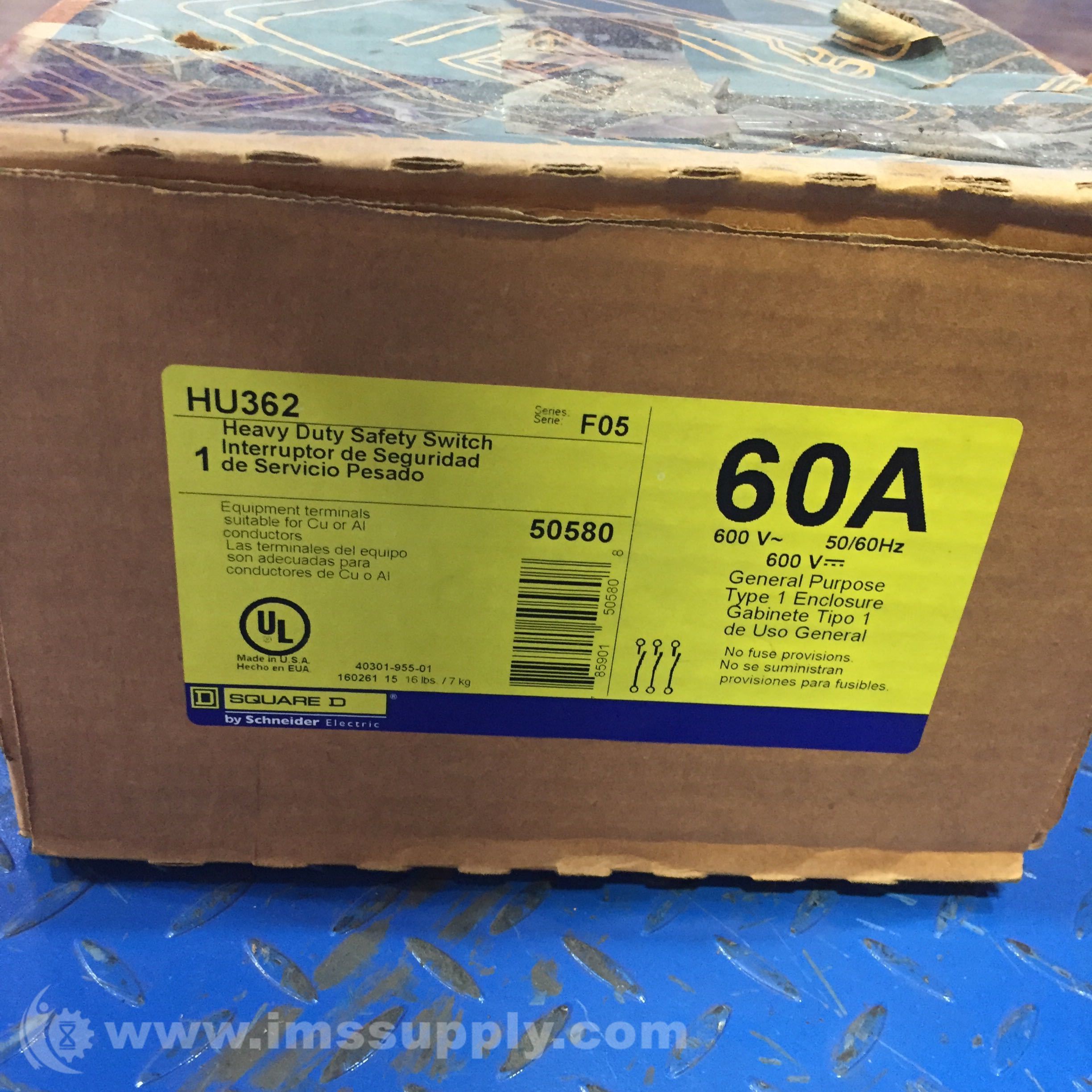 Square D HU362 Safety Switch - IMS Supply