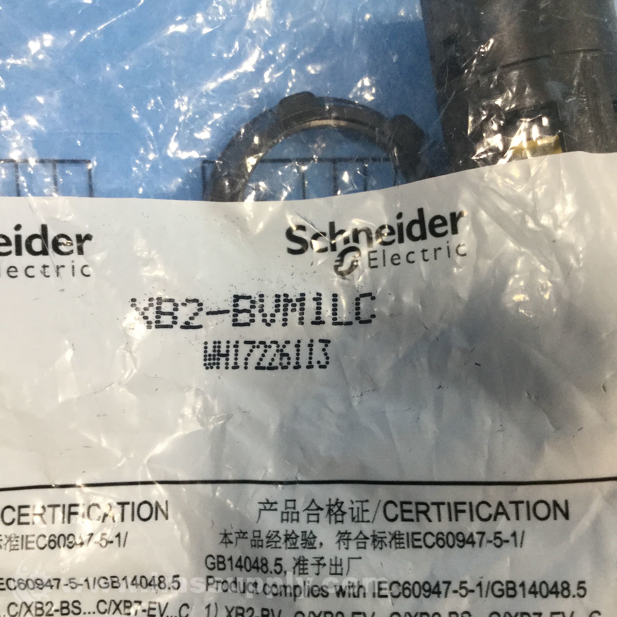 Schneider Electric XB2-BVM1LC Push Button Pilot Light LED 220VAC - IMS ...