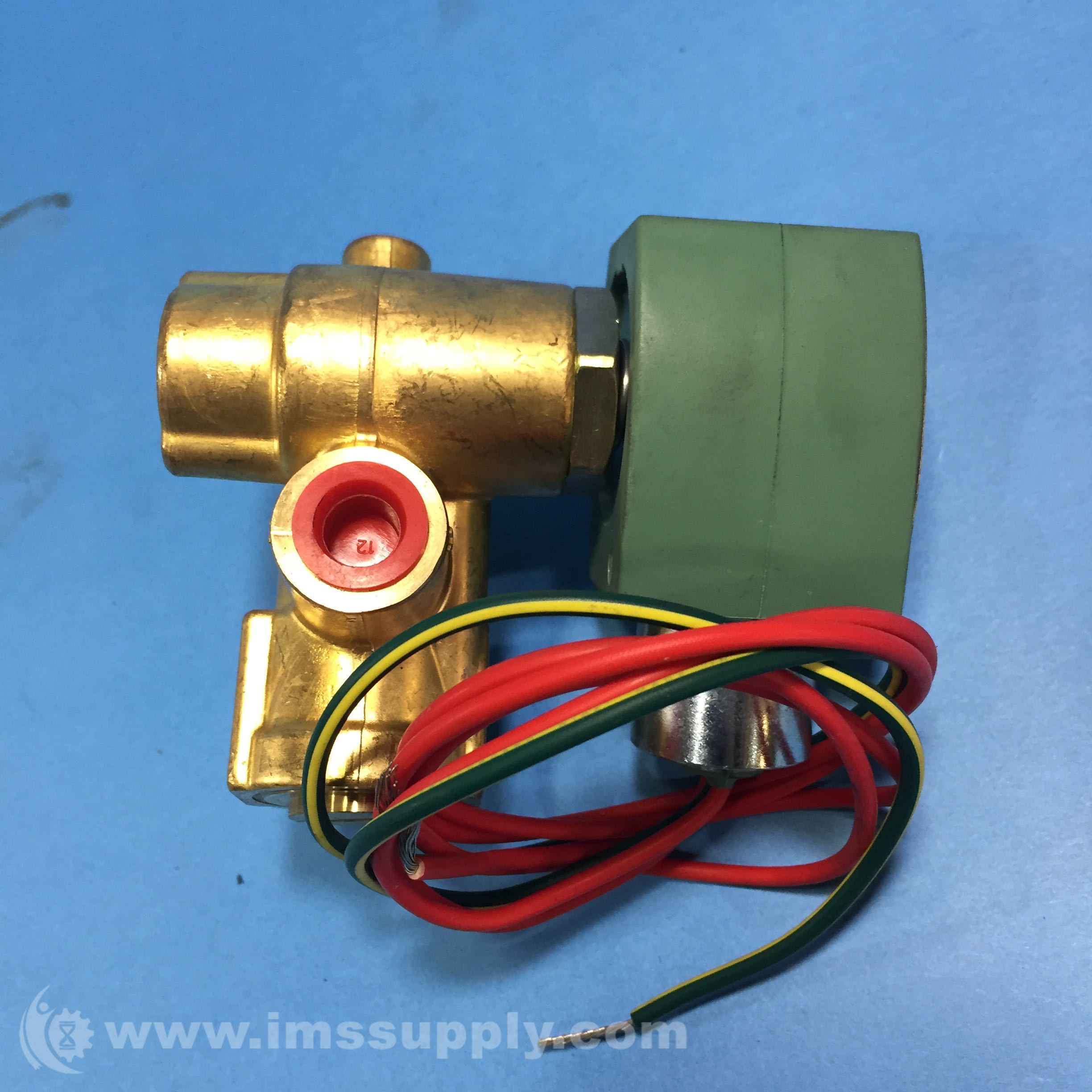Asco 8321G001 24DC 3-Way Brass 1/4 In Solenoid Valve - IMS Supply