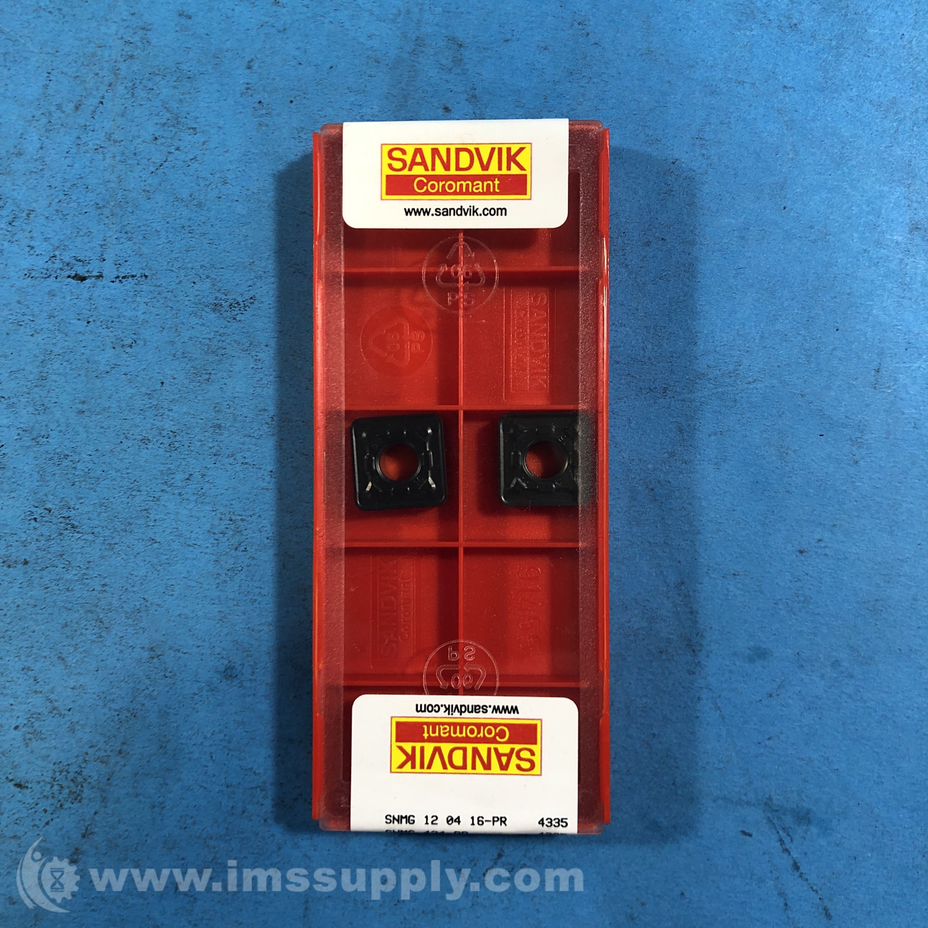 Sandvik SNMG 12 04 16-PR Pack of 10 4335 T-Max® P Inserts - IMS Supply