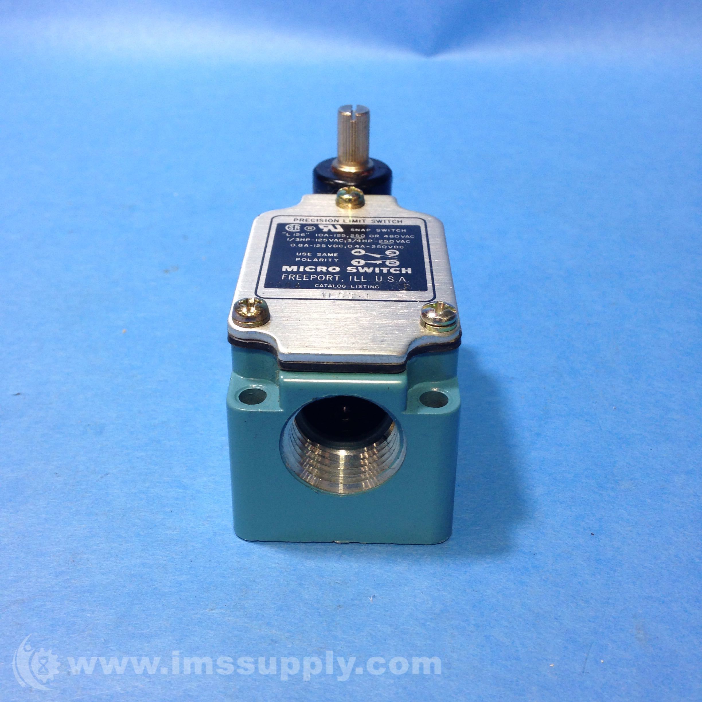 Micro Switch 1LS3-L Limit Switch, 10A, 480 VAC - IMS Supply