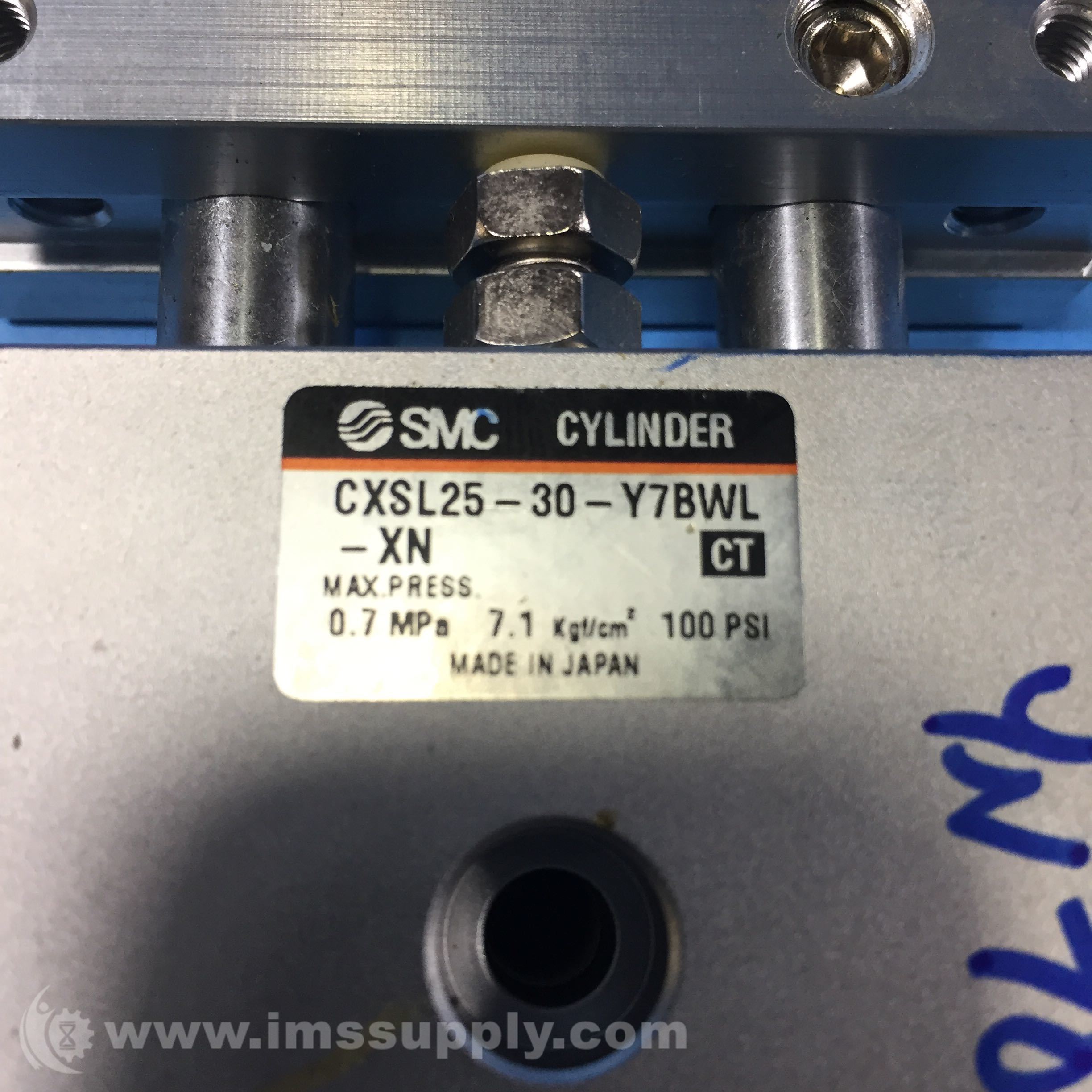 SMC CXSL25-30-Y7BWL-XN CXS Guided Cylinder, 100PSI - IMS Supply
