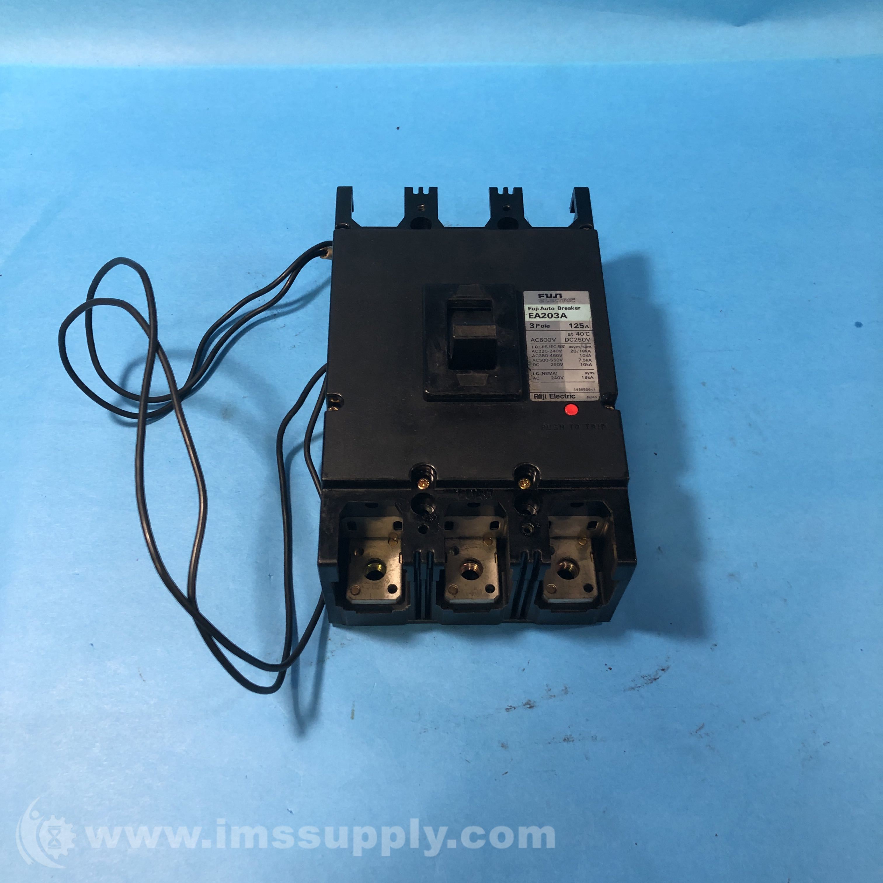 Fuji Electric EA203A Circuit Breaker 600 VAC - IMS Supply