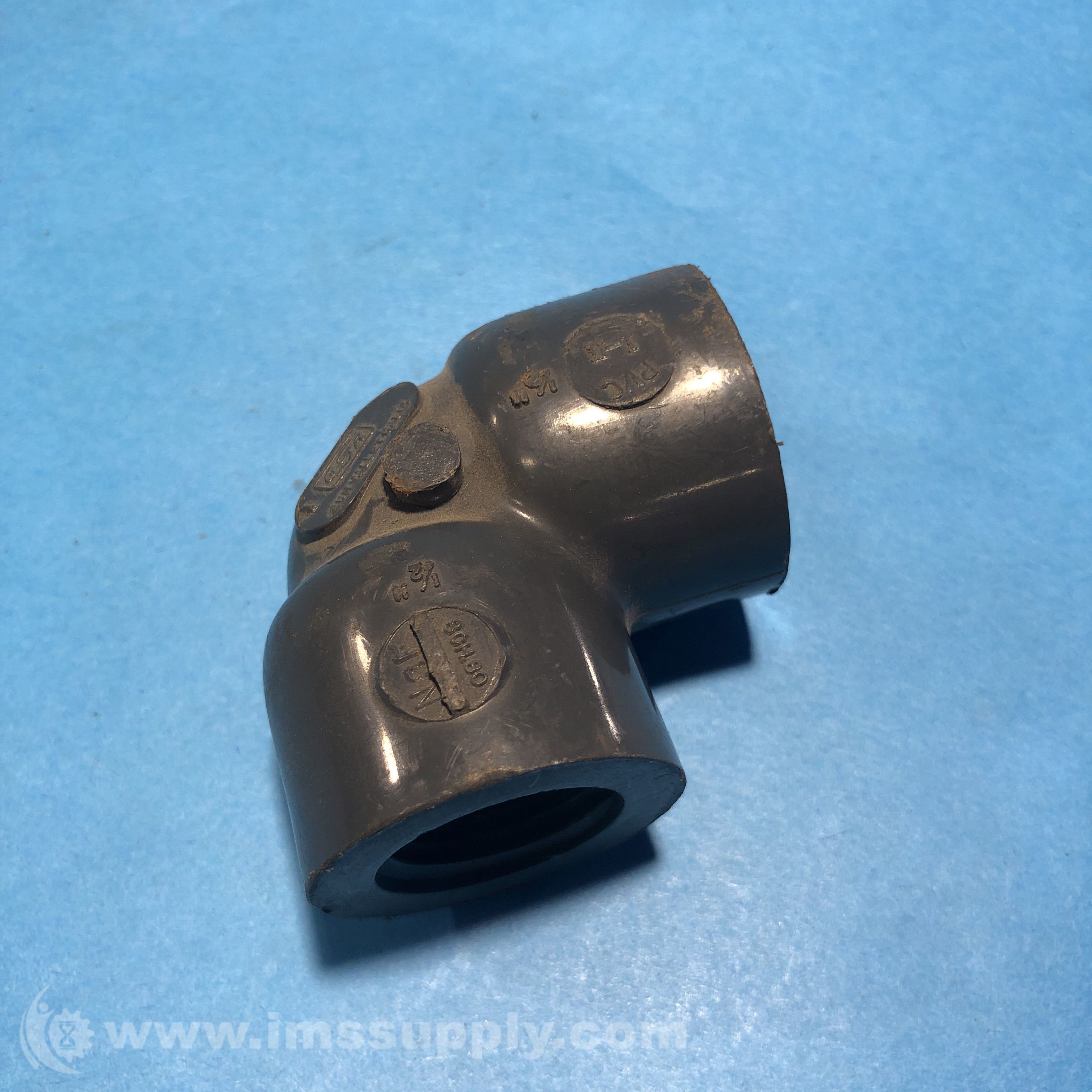 Gsr Size 1/2'' PVC 90 Degree Grey Pipe Coupling - IMS Supply